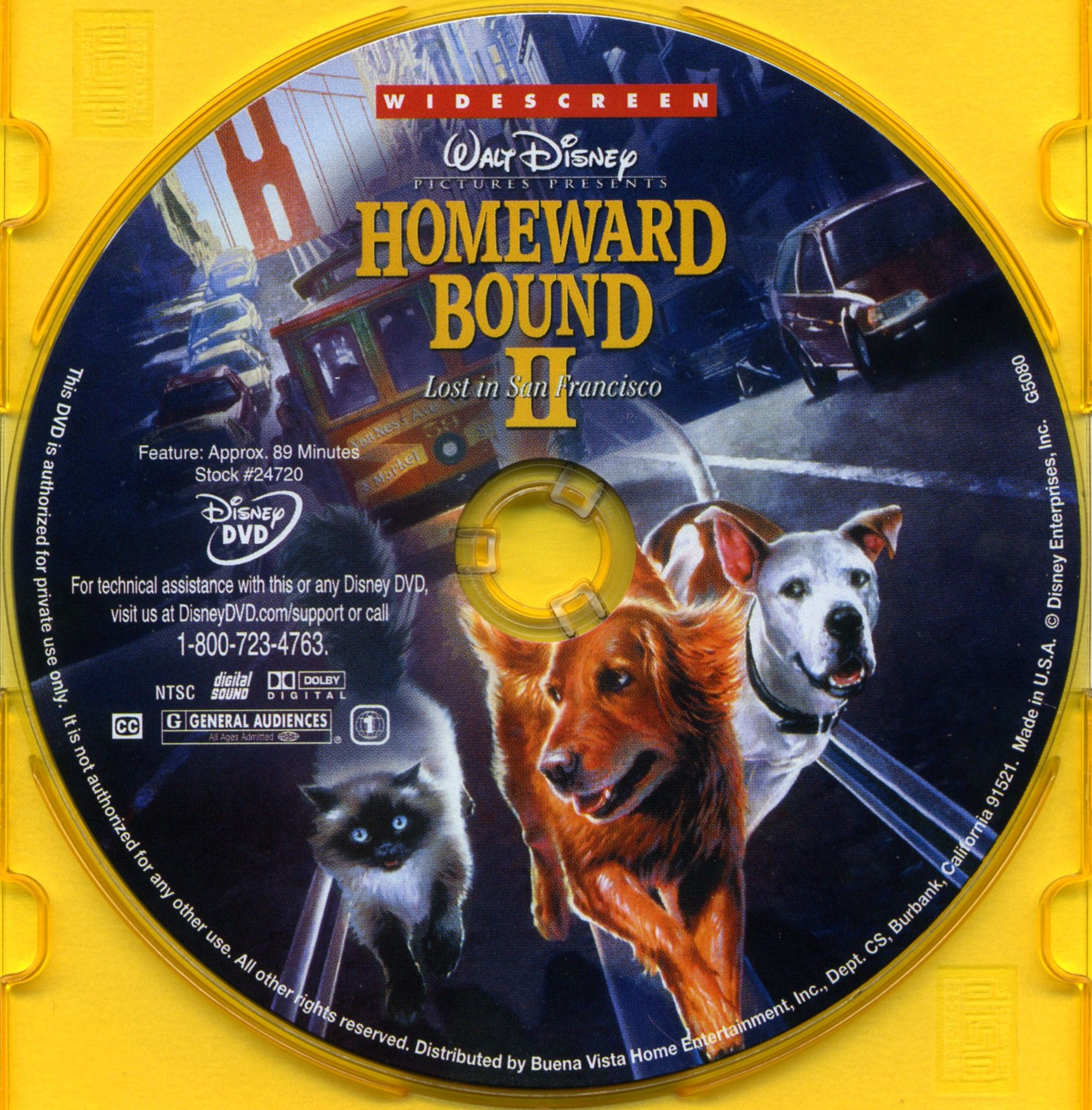 Homeward Bound II Lost In San Francisco DVD CD | DVD Covers | Cover ...