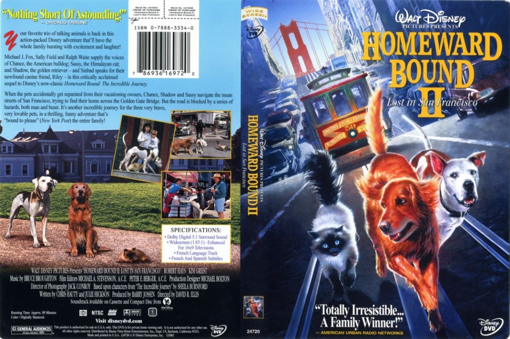 Homeward Bound II Lost In San Francisco DVD US | DVD Covers | Cover ...