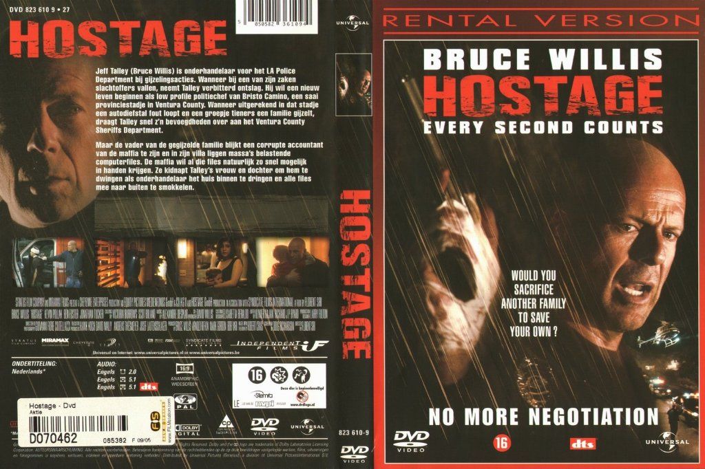 Hostage DVD NL | DVD Covers | Cover Century | Over 1.000.000 Album Art covers for free