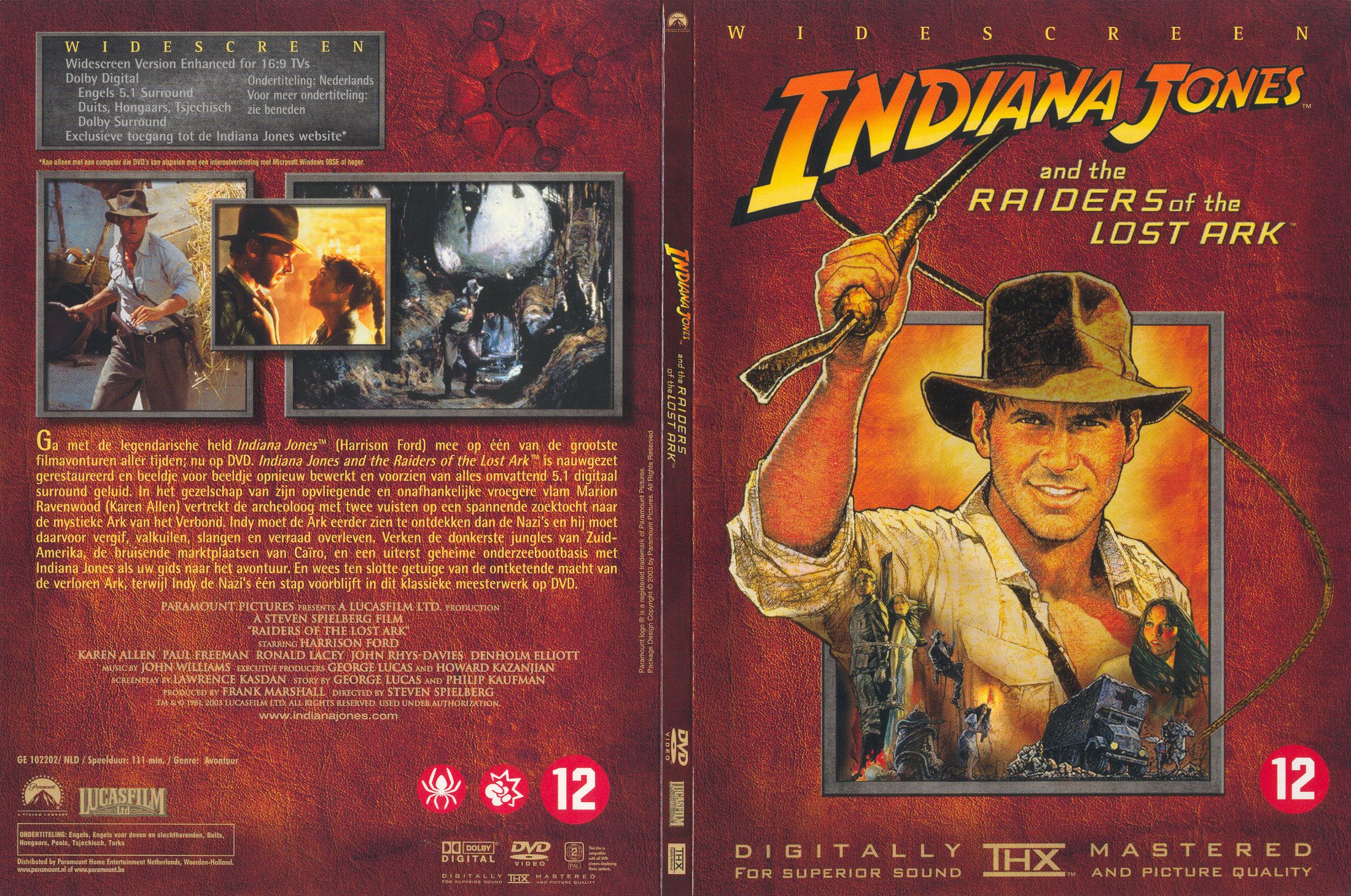 Indiana Jones and The Raiders Of The Lost Ark Pal Misc Dvd | DVD Covers ...