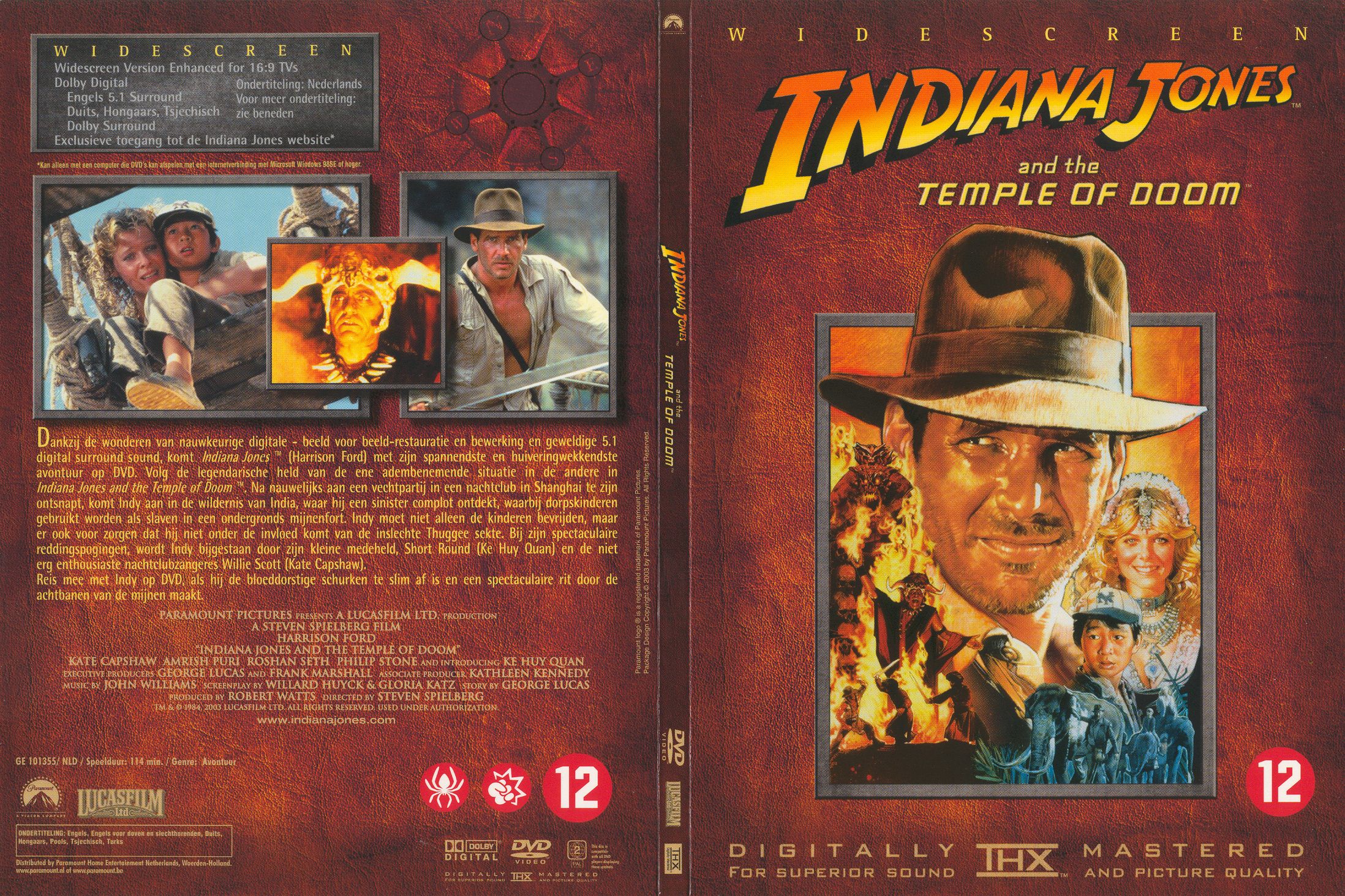 Indiana Jones and The Temple Of Doom Pal Misc Dvd3 | DVD Covers | Cover ...