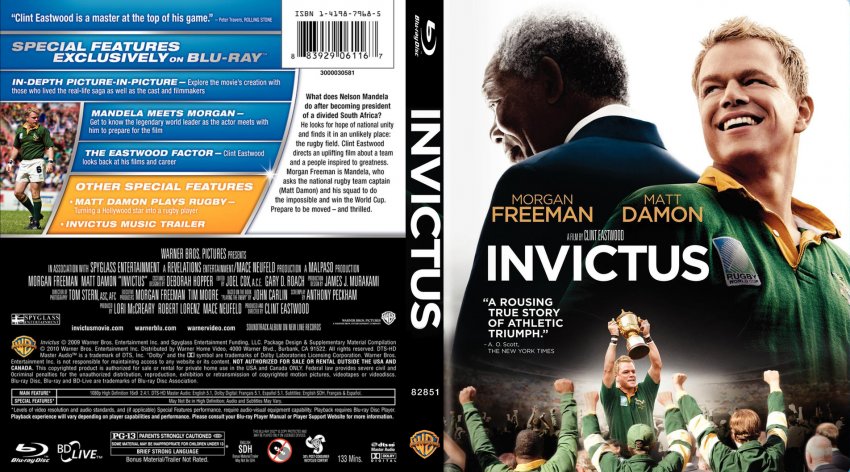 Invictus English Custom Bluray f | DVD Covers | Cover Century | Over 1. ...