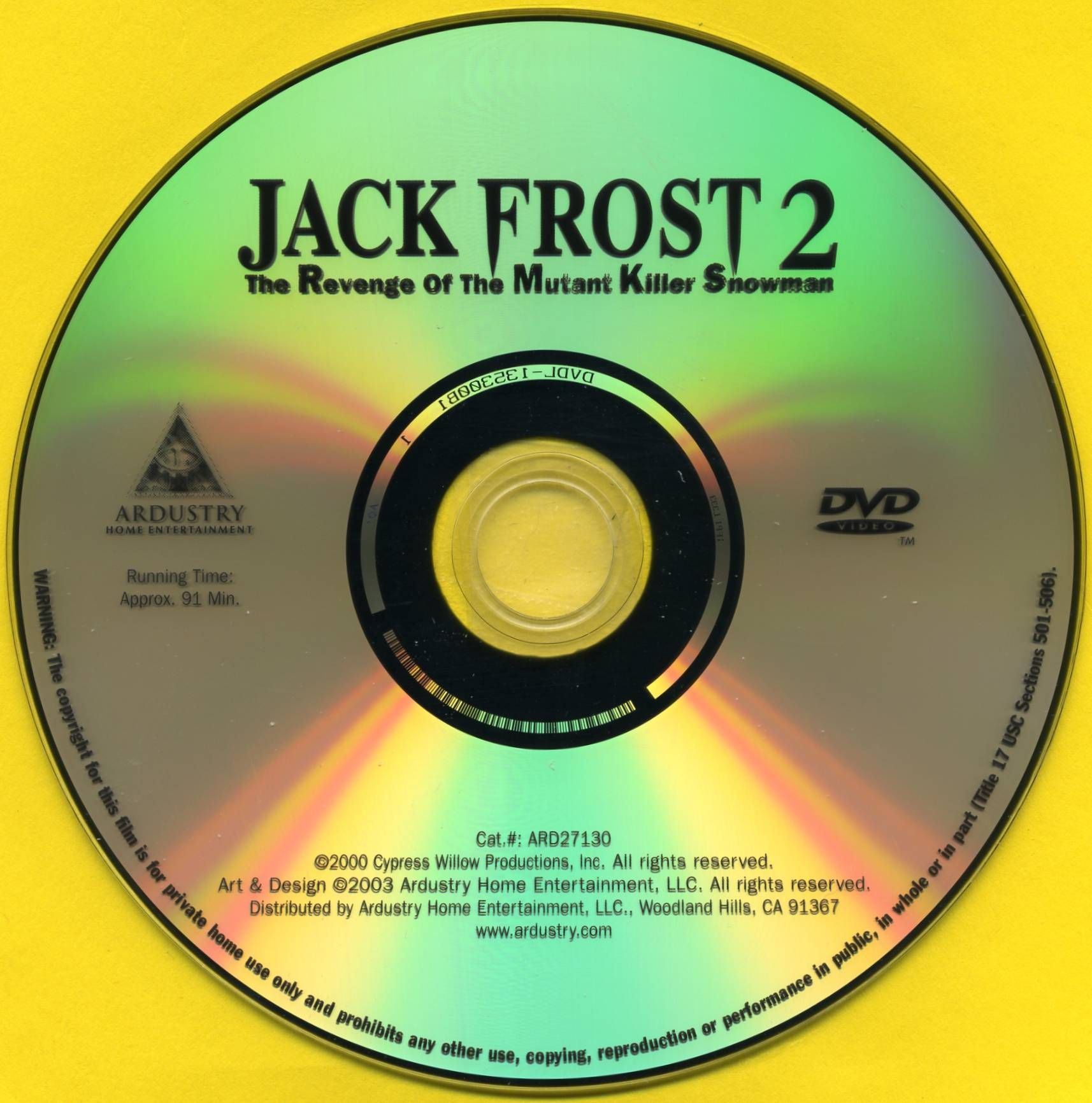 Jack Frost 2 The Revenge Of The Killer Mutant Snowman DVD CD | DVD ...