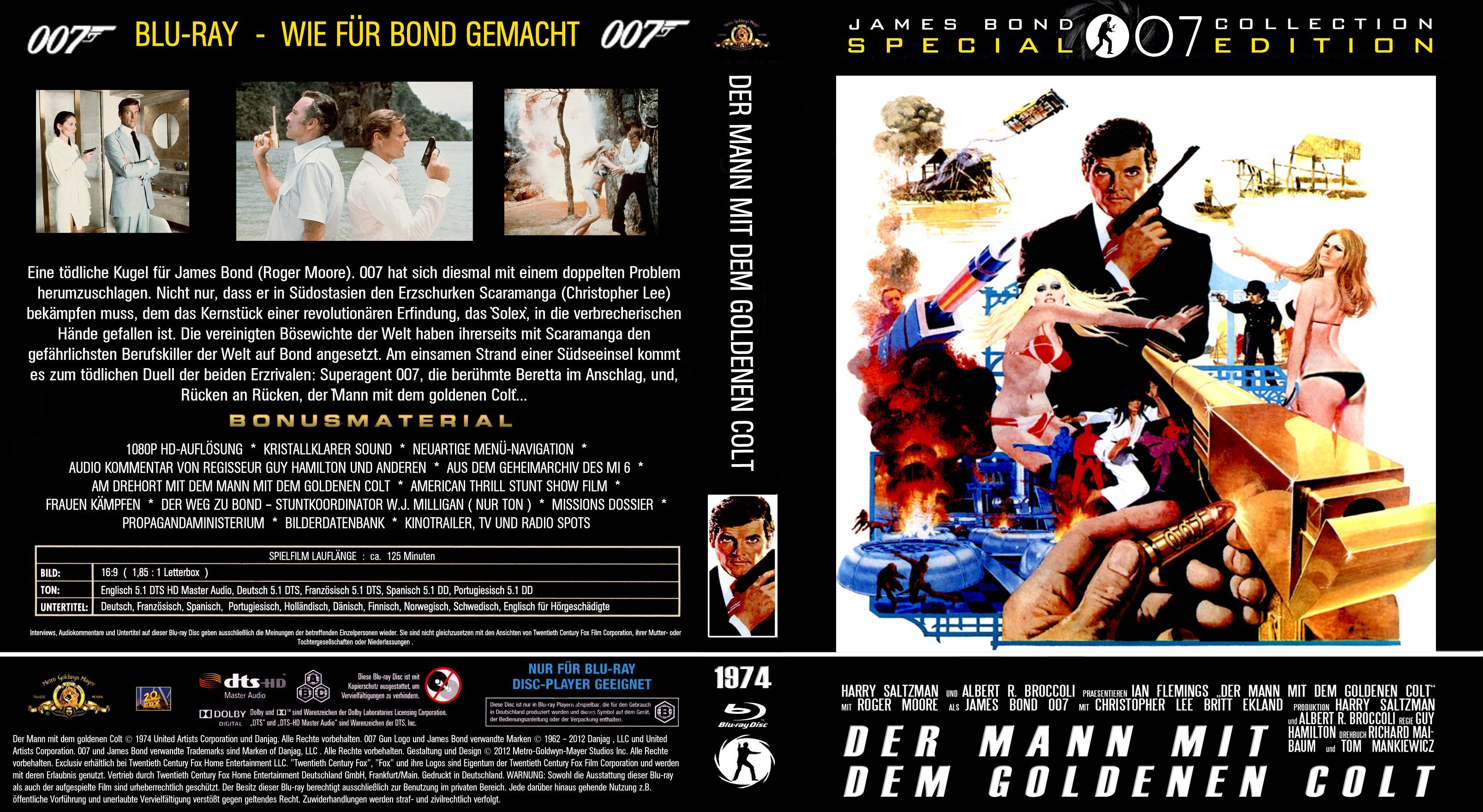 James Bond 007 Der Mann mit dem goldenen Colt | DVD Covers | Cover ...
