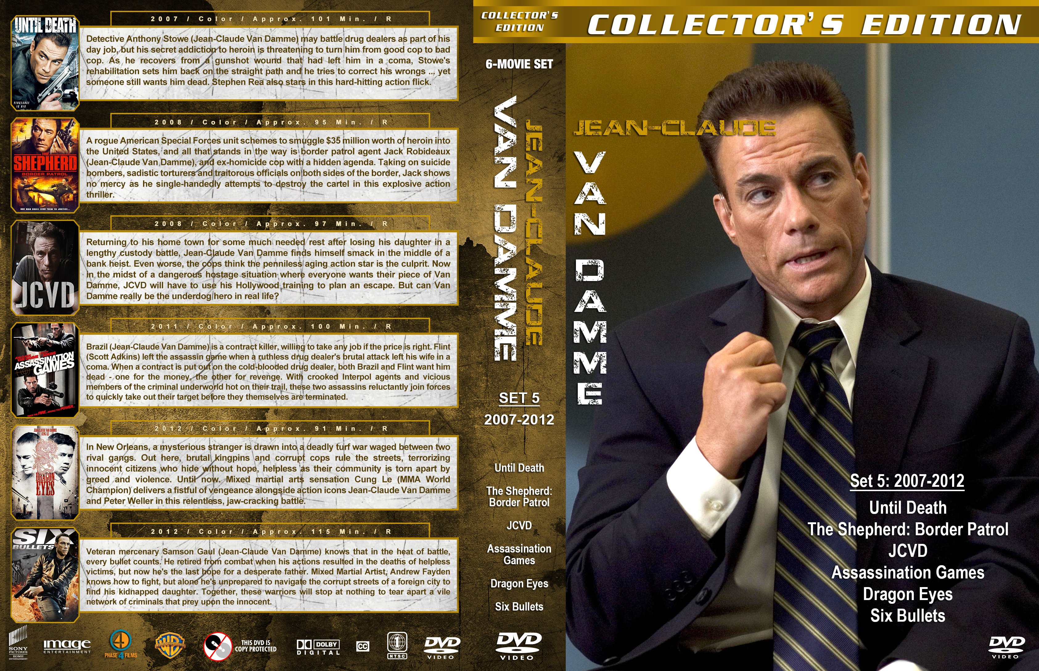 Jean Claude Van Damme Collection Set 5 2007 R1 Covers 1 | DVD Covers ...