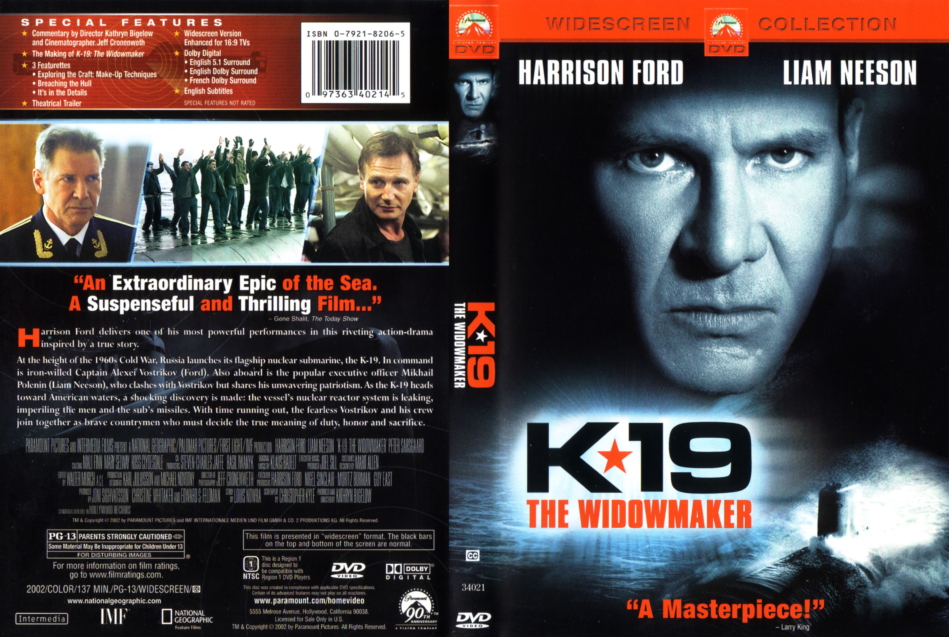 K 19 THE WIDOWMAKER R1 ENGLISH SCAN NA NA MISC DVD1 | DVD Covers | Cover Century | Over 1.000. ...