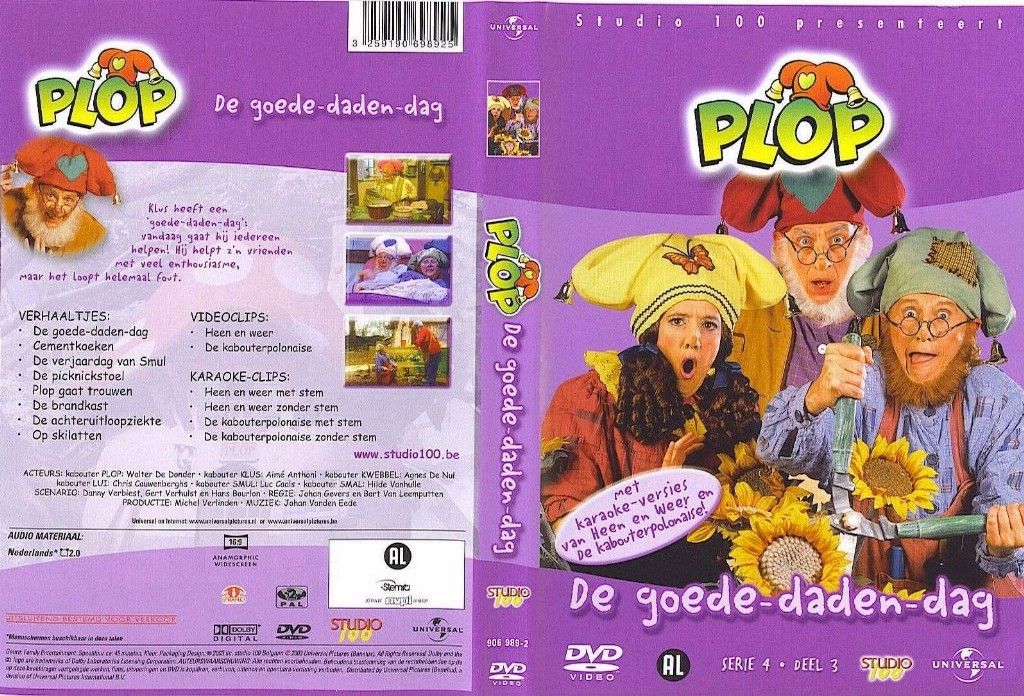 Kabouter Plop Plop En De Goede Daden Dag DVD NL | DVD Covers | Cover ...