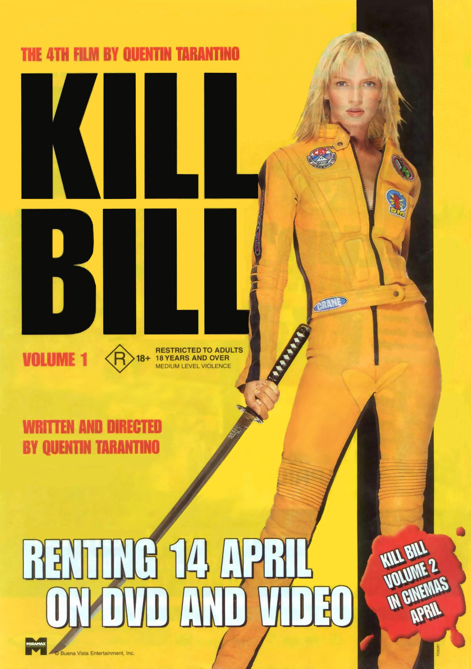 Kill Bill Volume 1 2003 Original R1 Front | DVD Covers | Cover Century ...