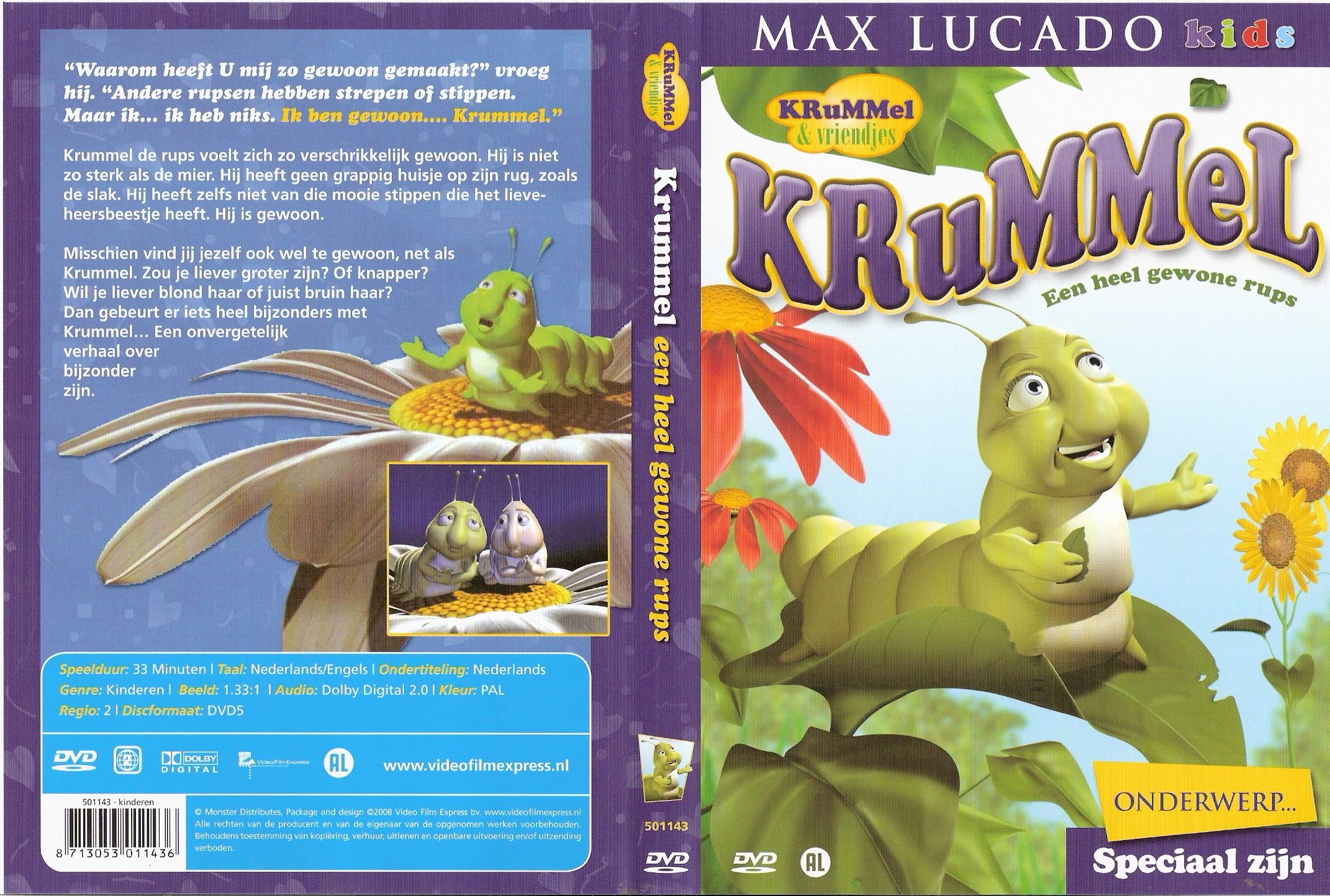 Krummel En Vriendjes Krummel Een Heel Gewone Rups DVD NL | DVD Covers ...
