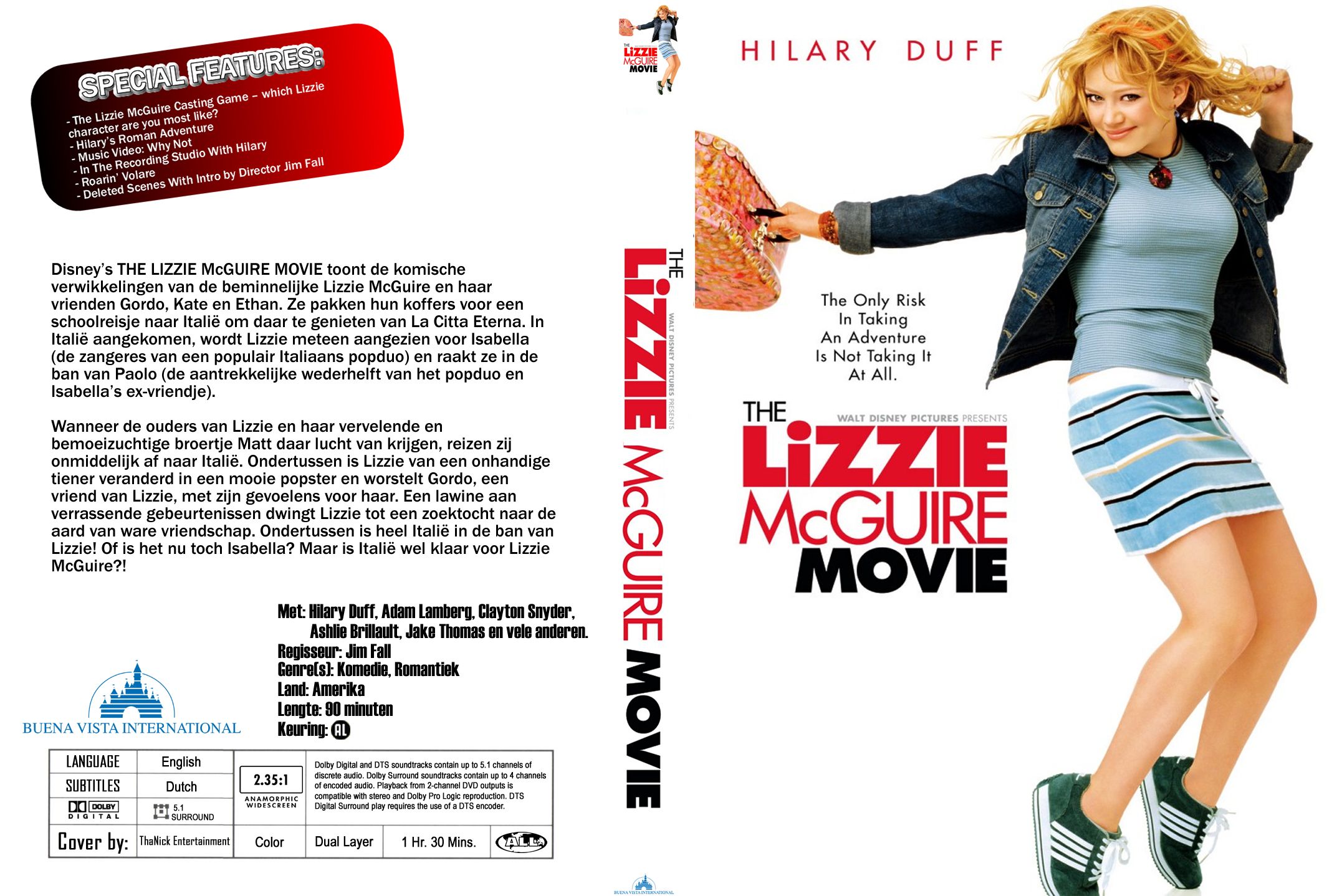 Lizzie Mcguire Movie The R0 Dutch Cstm Thanick Thanick Misc Dvd | DVD ...