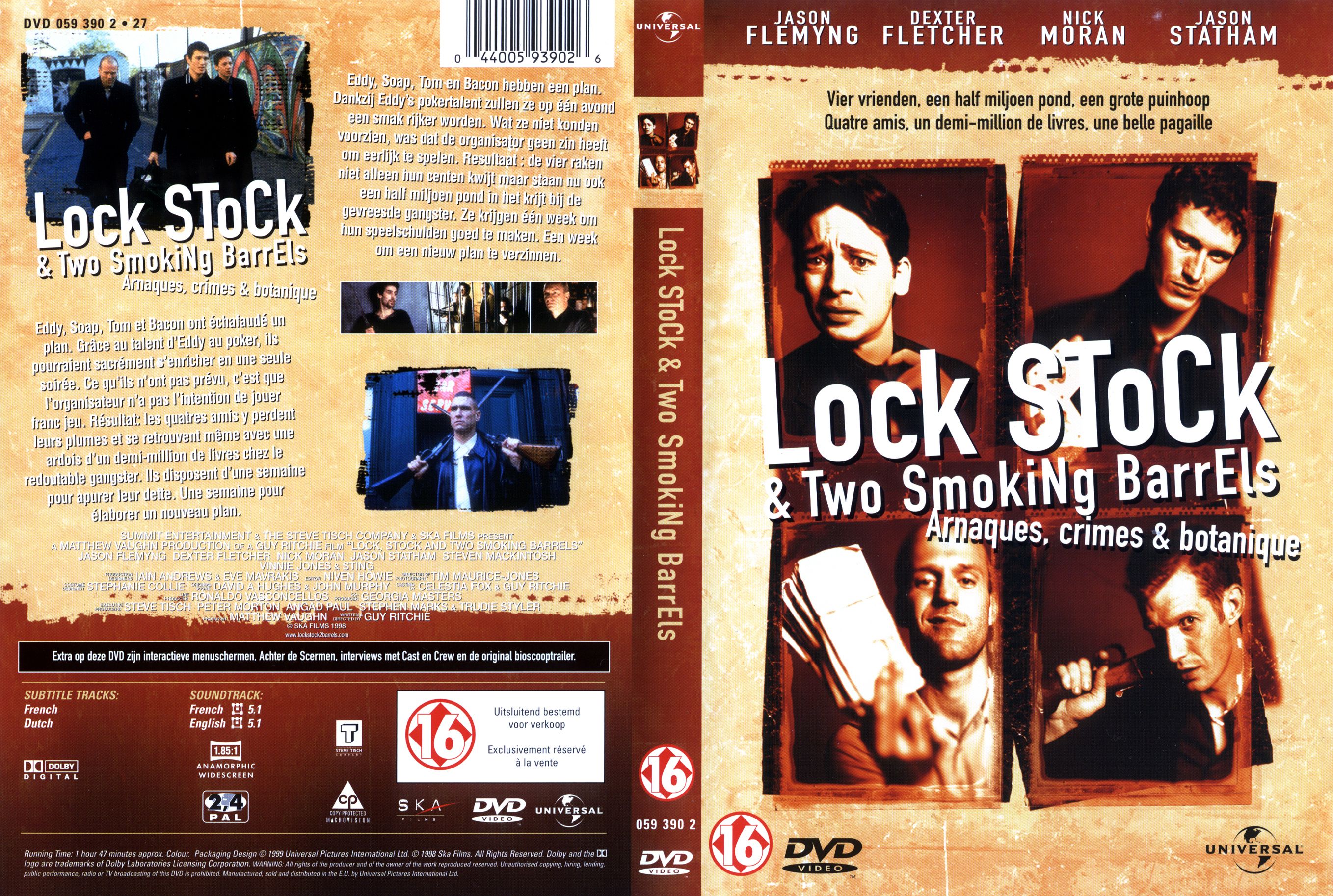 Lock Stock and Two Smoking Barrels Pal Misc Dvd | DVD Covers | Cover ...