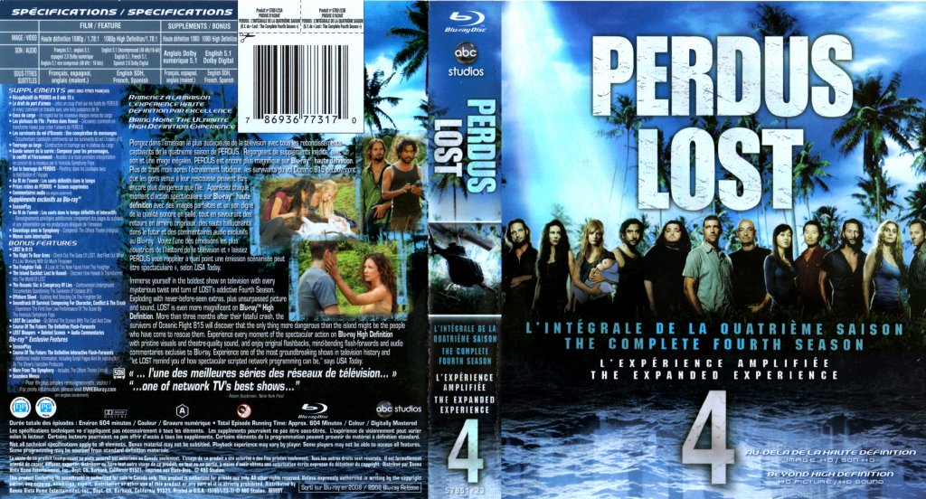 Lost Season 4 English Bluray f 001 | DVD Covers | Cover Century | Over ...