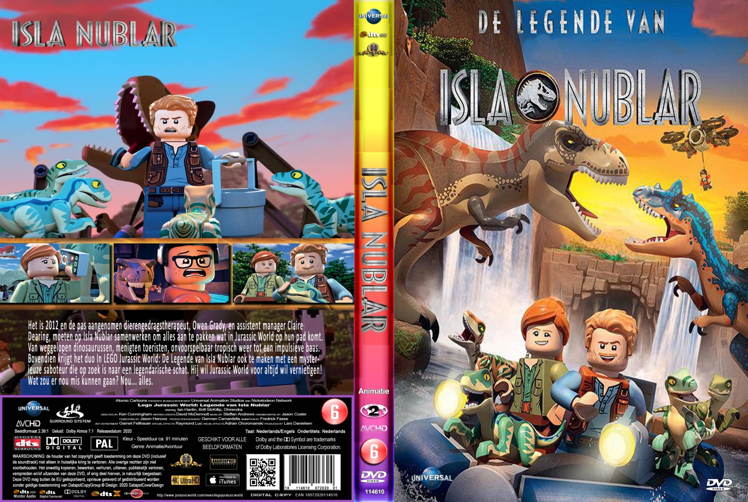 lego jurassic world legend of isla nublar (2019) DVD Cover | DVD Covers ...