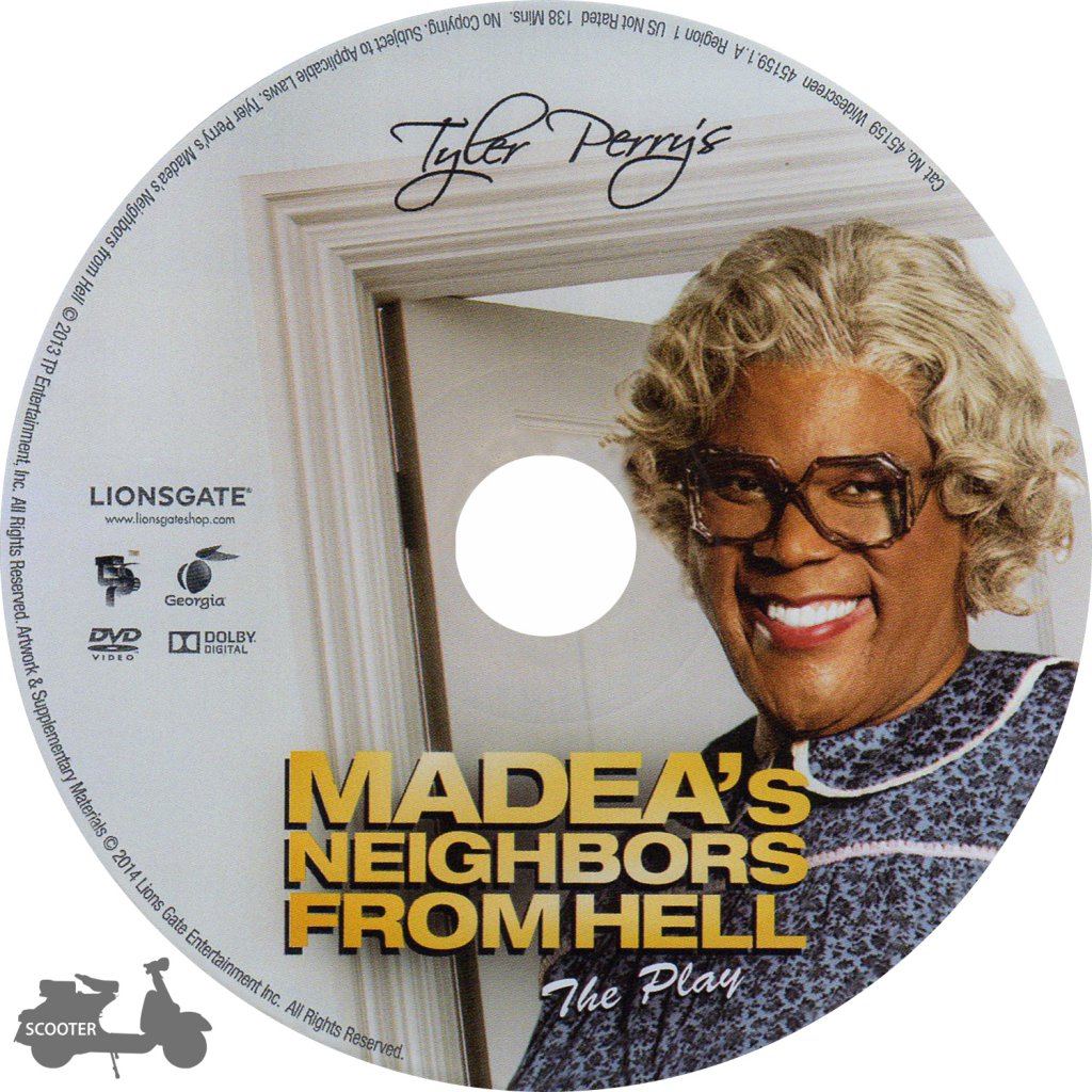 Madea s Neighbours From Hell 2014 Scanned Label 001 | DVD Covers ...