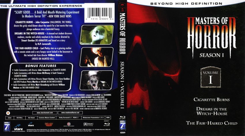 Masters Of Horror Season 1 Volume 1 Bluray | DVD Covers | Cover Century ...