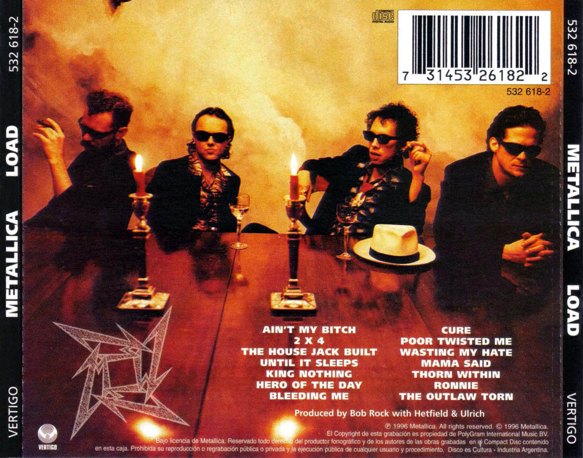 Metallica Load Trasera | DVD Covers | Cover Century | Over 1.000.000 ...