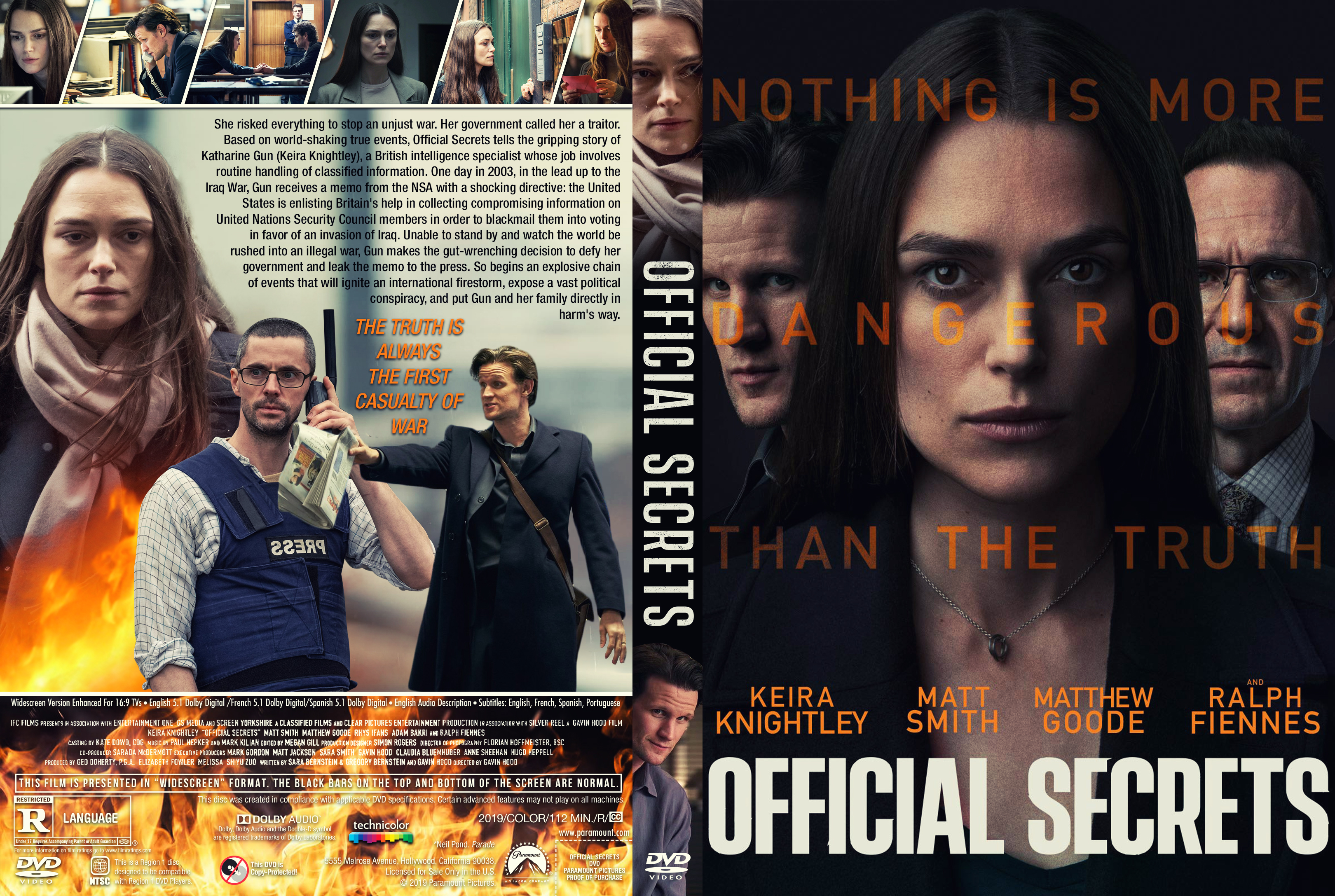Official Secrets (2019) : Front | DVD Covers | Cover Century | Over 1. ...