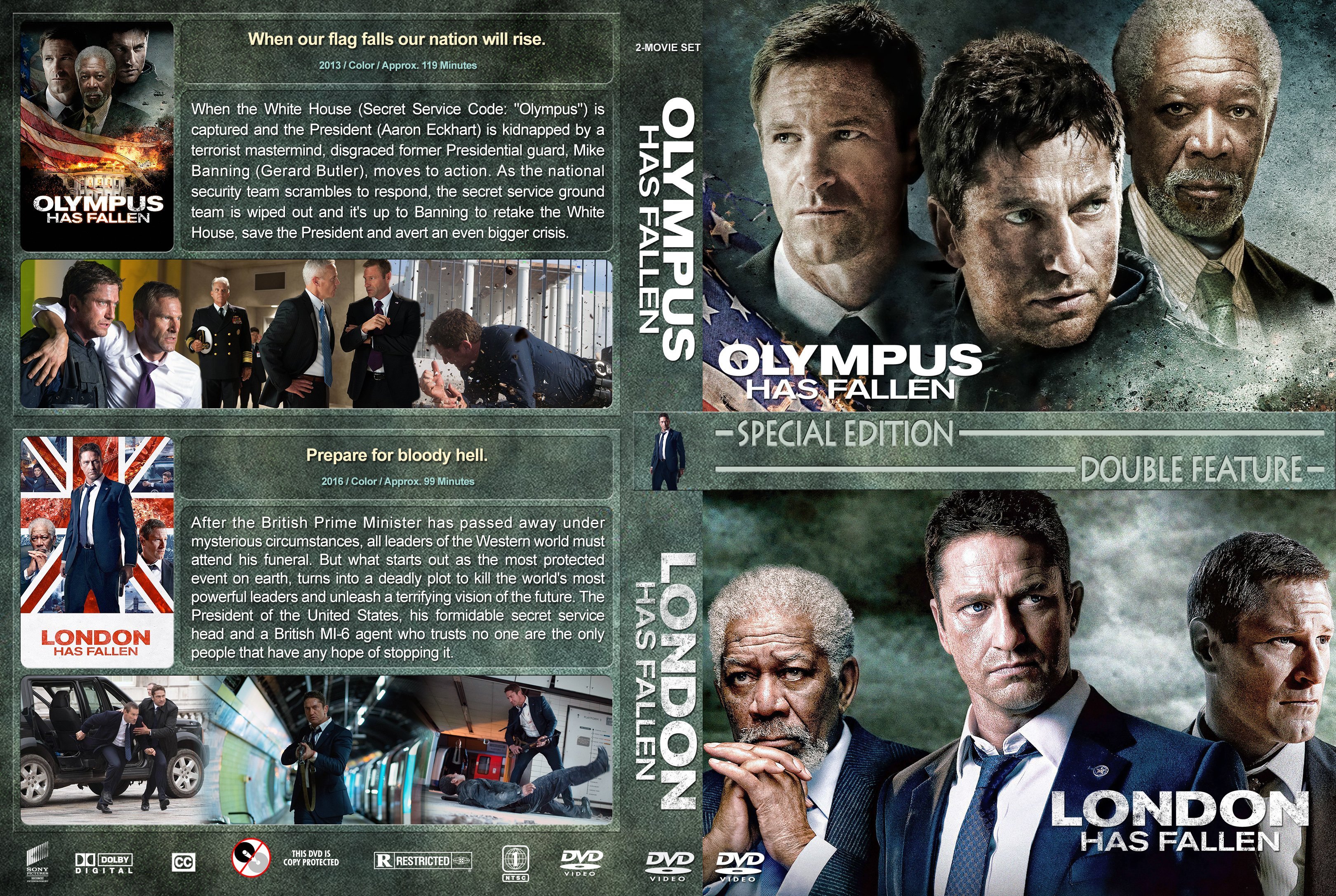 Olympus Has Fallen London Has Fallen Double Feature 2016 R1 Covers 1 ...