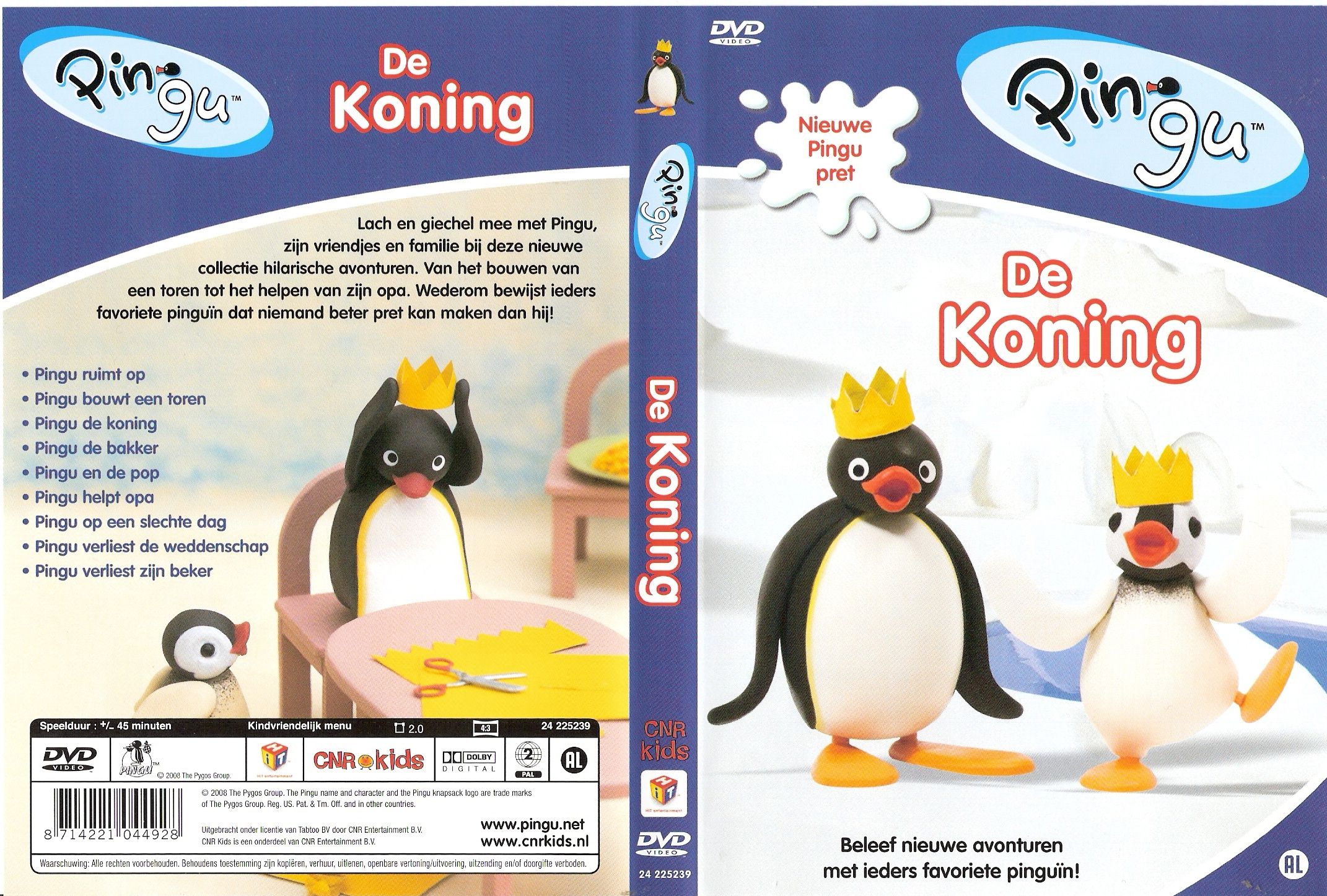 Pingu De Koning DVD NL | DVD Covers | Cover Century | Over 1.000.000 ...