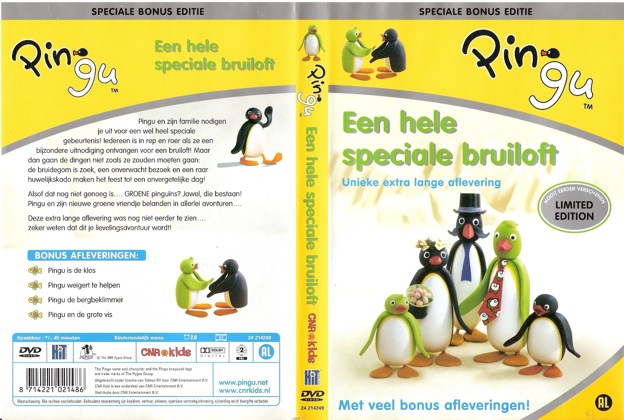 Pingu Een Hele Speciale Bruiloft DVD NL | DVD Covers | Cover Century ...