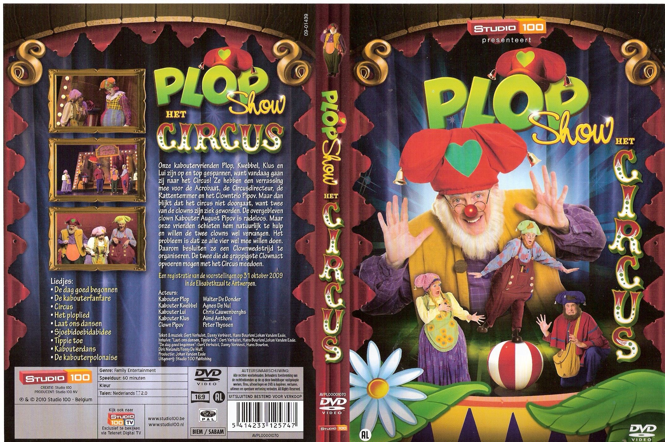 Plop Show Het Circus DVD NL1 | DVD Covers | Cover Century | Over 1.000. ...