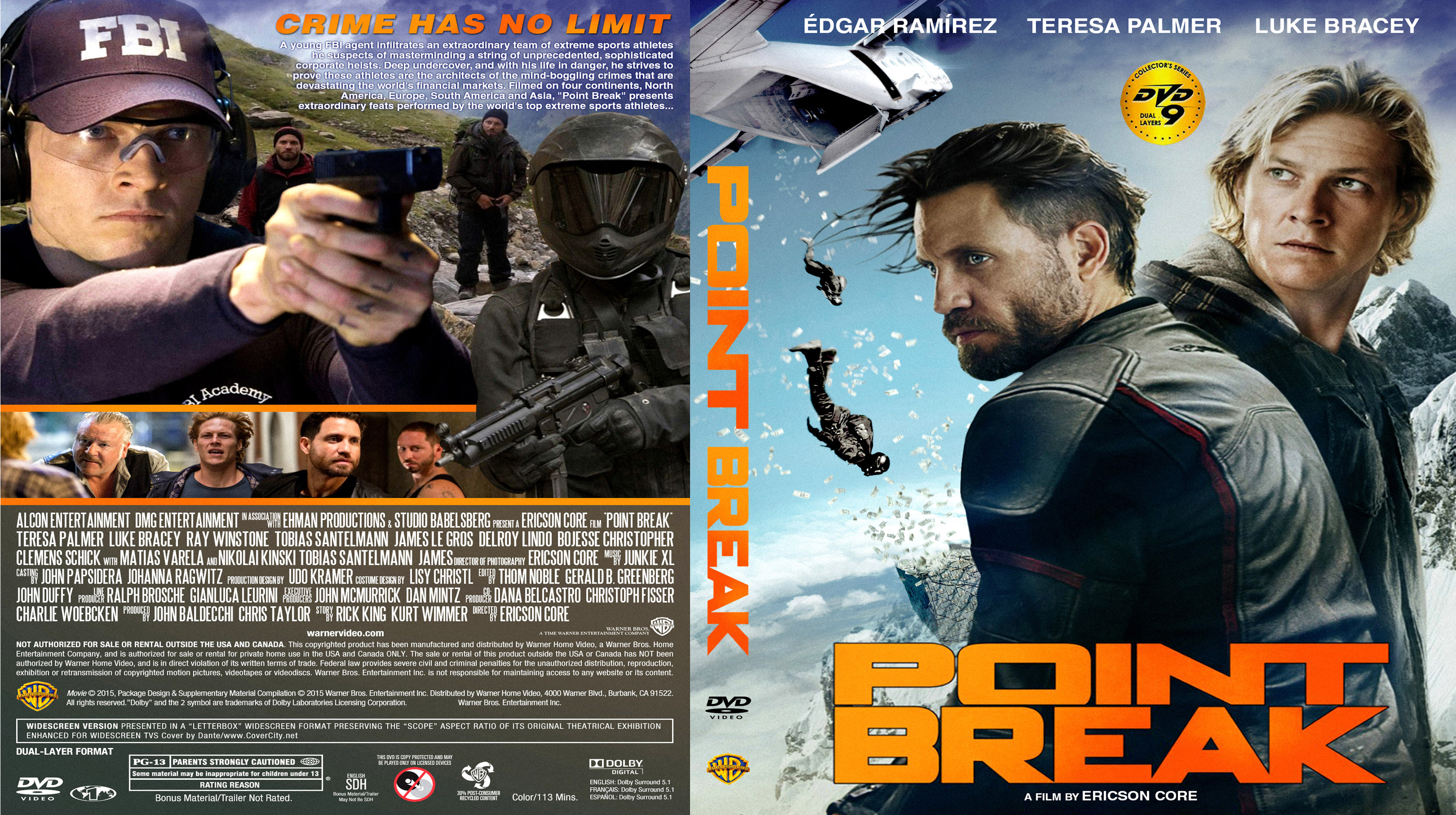 Point Break 2015 R2 DVD Cover | DVD Covers | Cover Century | Over 1.000 ...