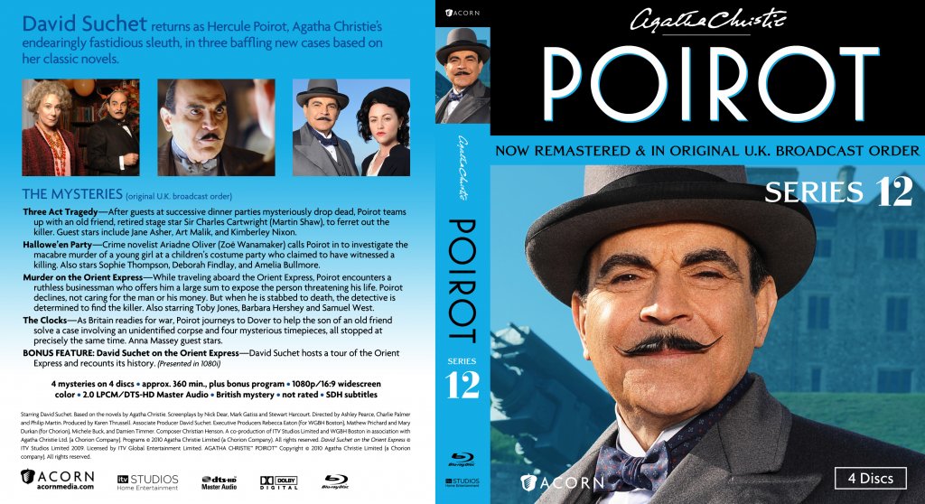 Poirot Series12 BD cover | DVD Covers | Cover Century | Over 1.000.000 ...