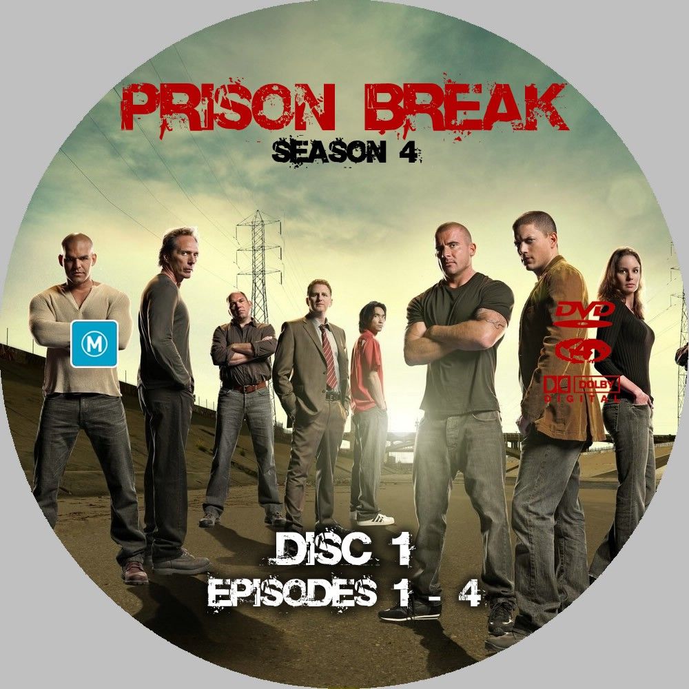 Prison Break Season 04 Vol. 01 DVD Cd CUSTOM | DVD Covers | Cover ...