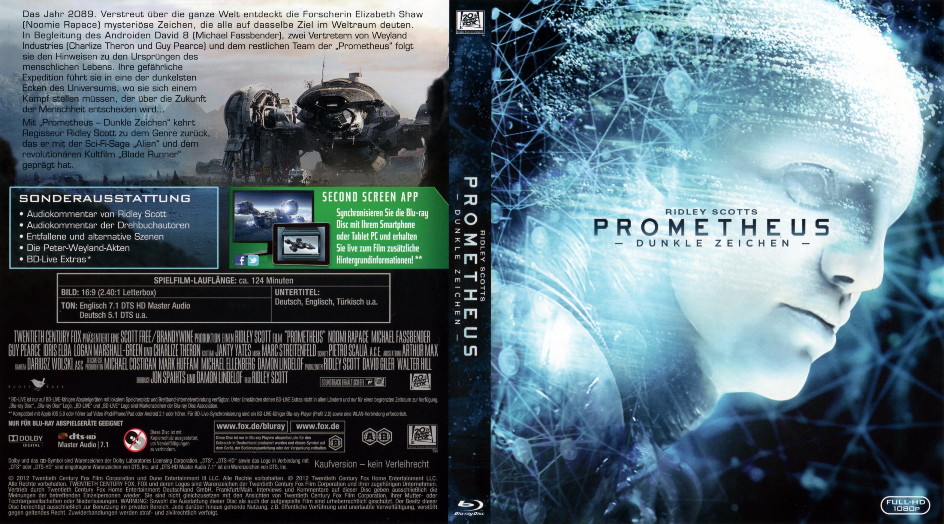 Prometheus Dunkle Zeichen 1 | DVD Covers | Cover Century | Over 1.000. ...