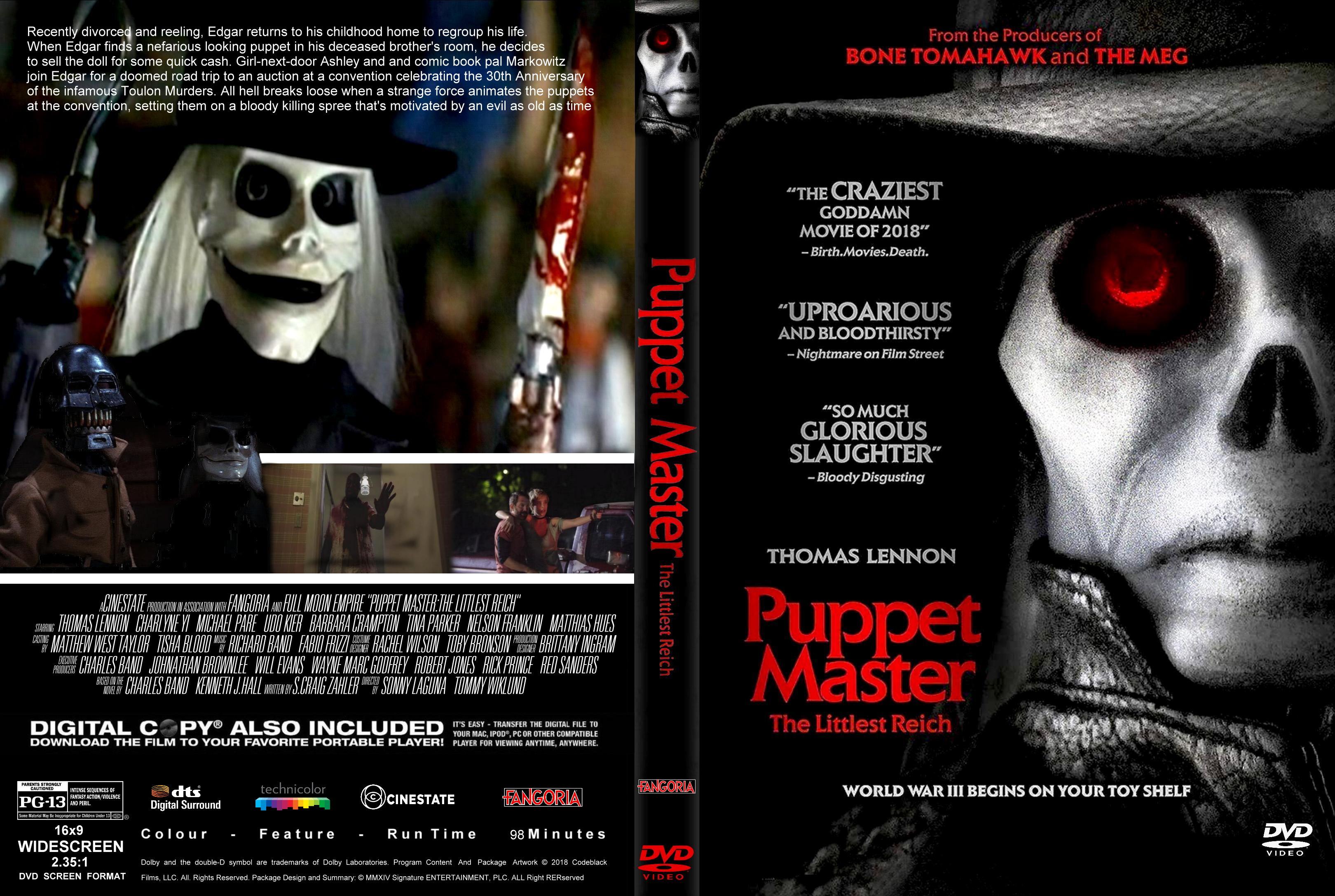 Puppet Master The Littlest Reich 2018 R0 Label | DVD Covers | Cover ...
