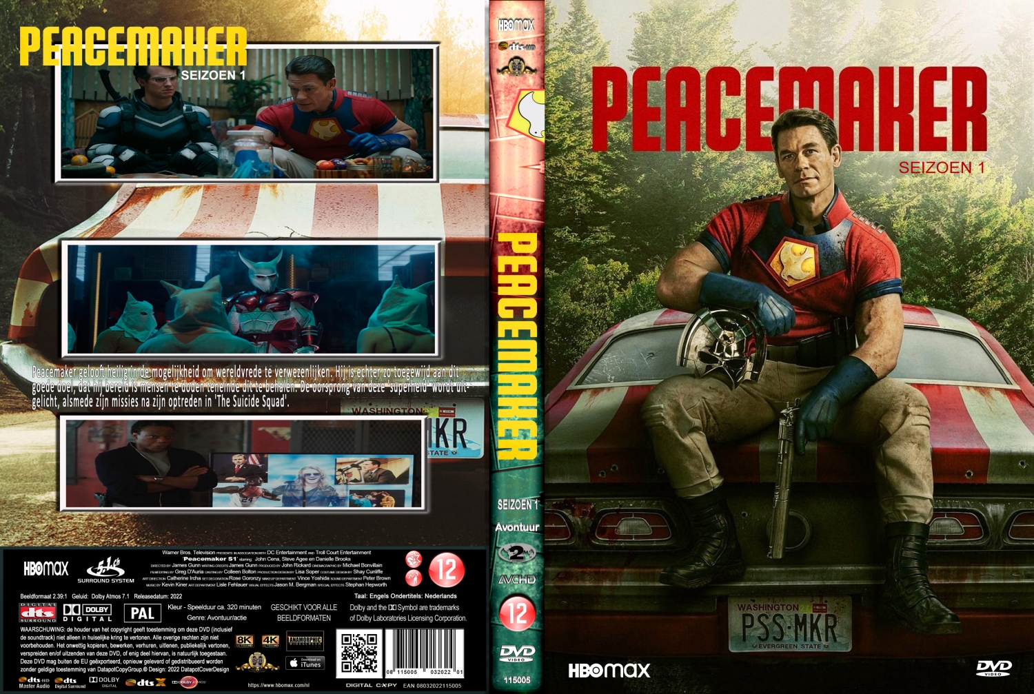 peacemaker s1 (2022) DVD Cover | DVD Covers | Cover Century | Over 1. ...