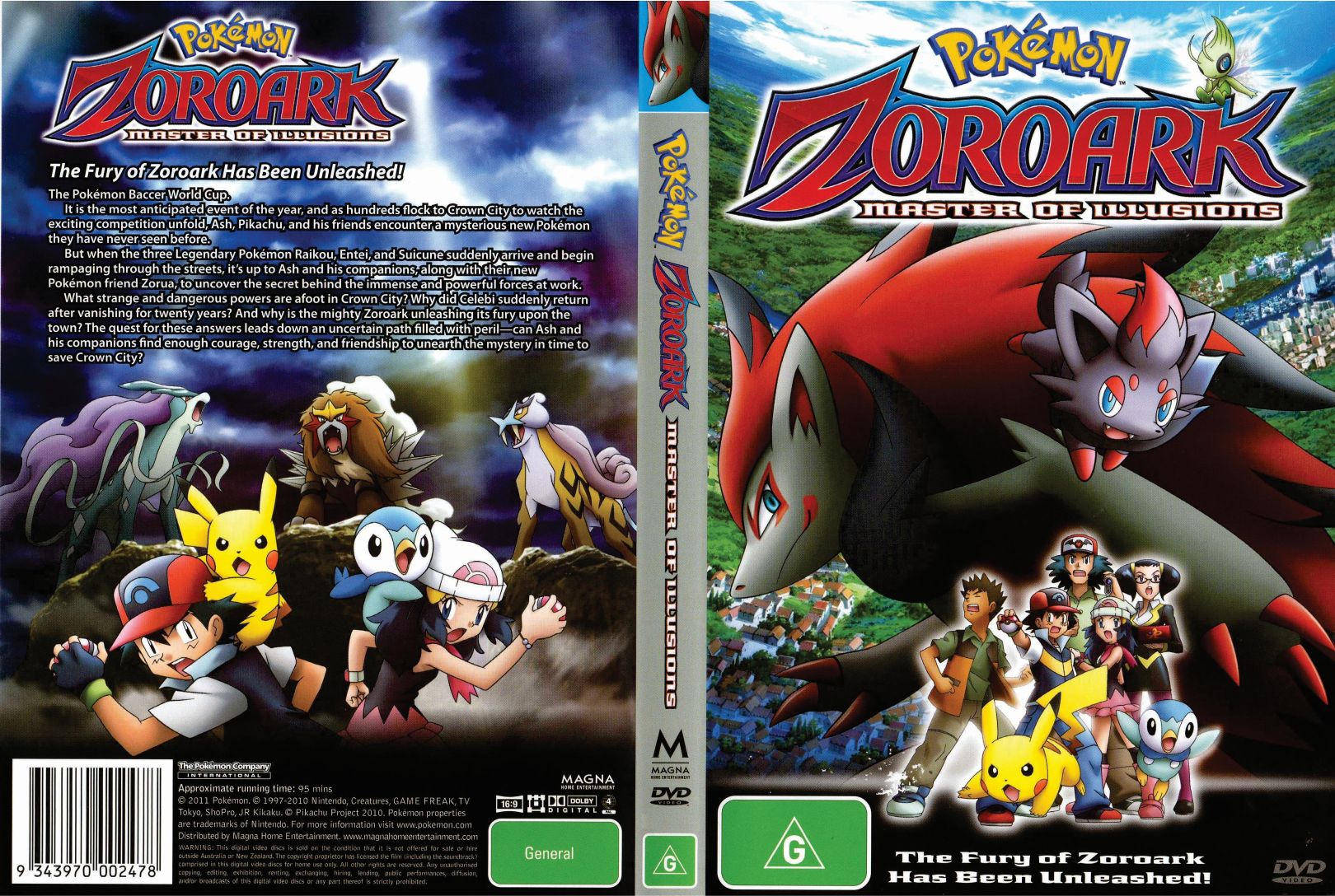 pokemon zoroark master of illusions 2010 ws r4 front | DVD Covers ...