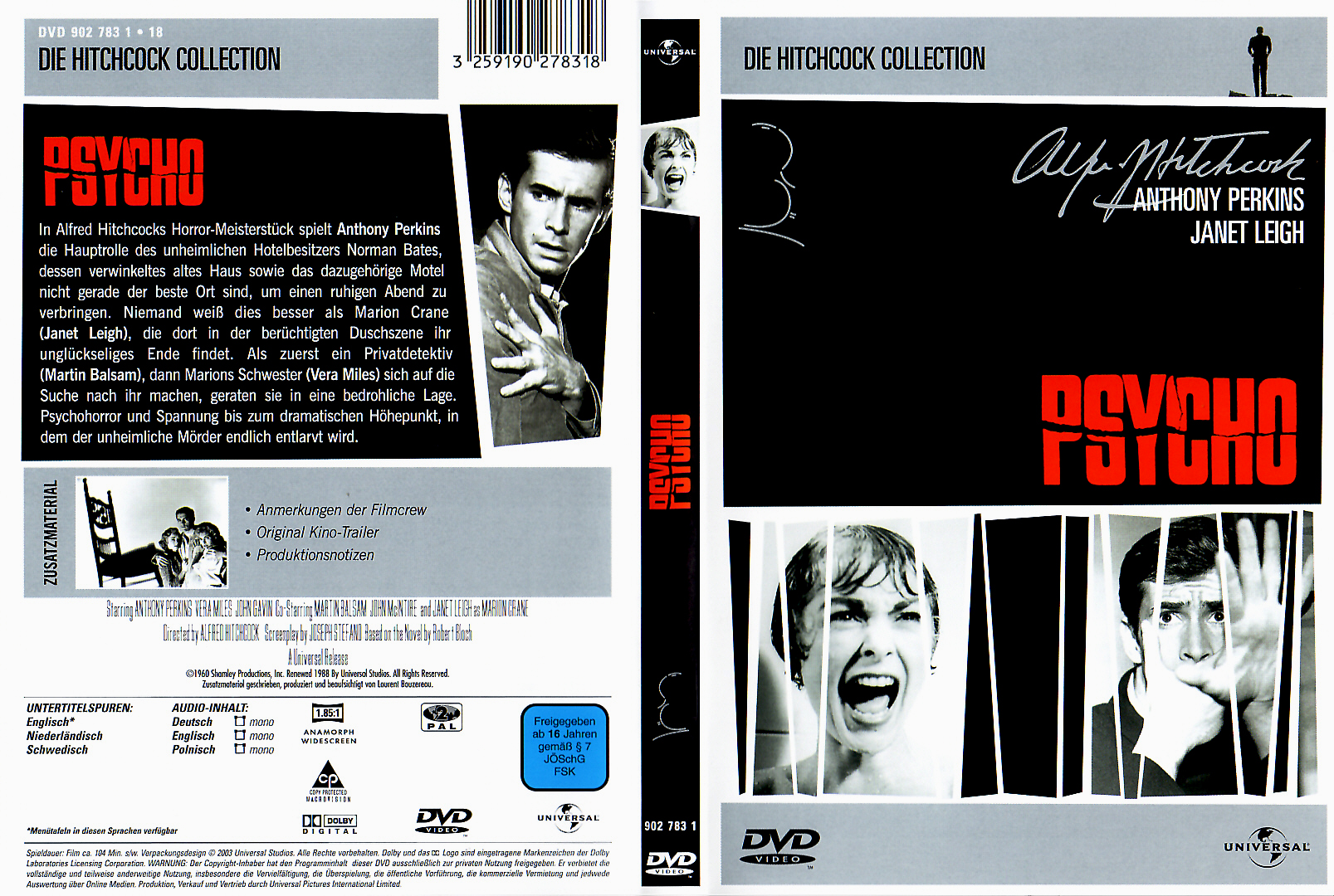 psycho 1 version 2 | DVD Covers | Cover Century | Over 1.000.000 Album ...