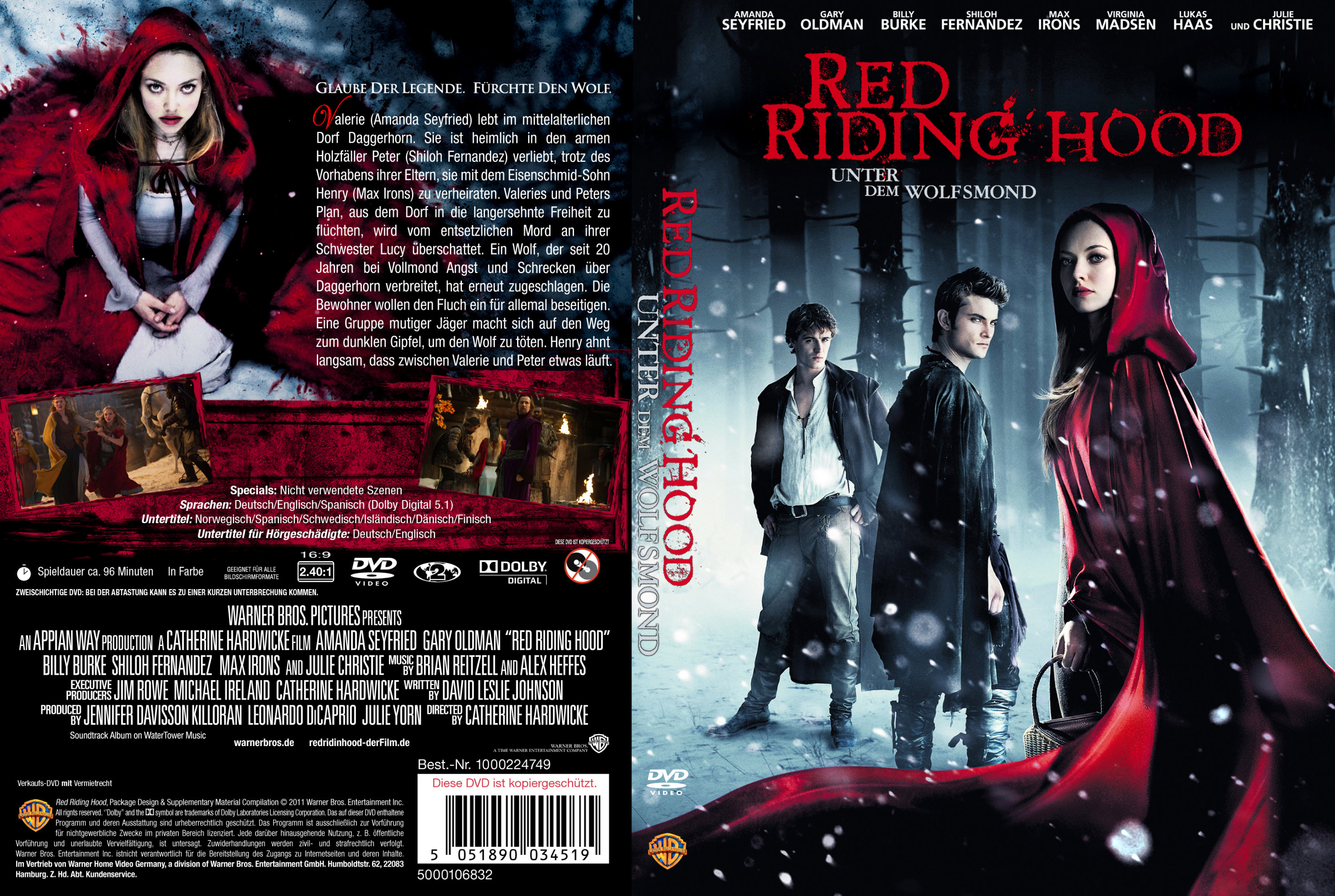Red Riding Hood Unter dem Wolfsmond | DVD Covers | Cover Century | Over ...