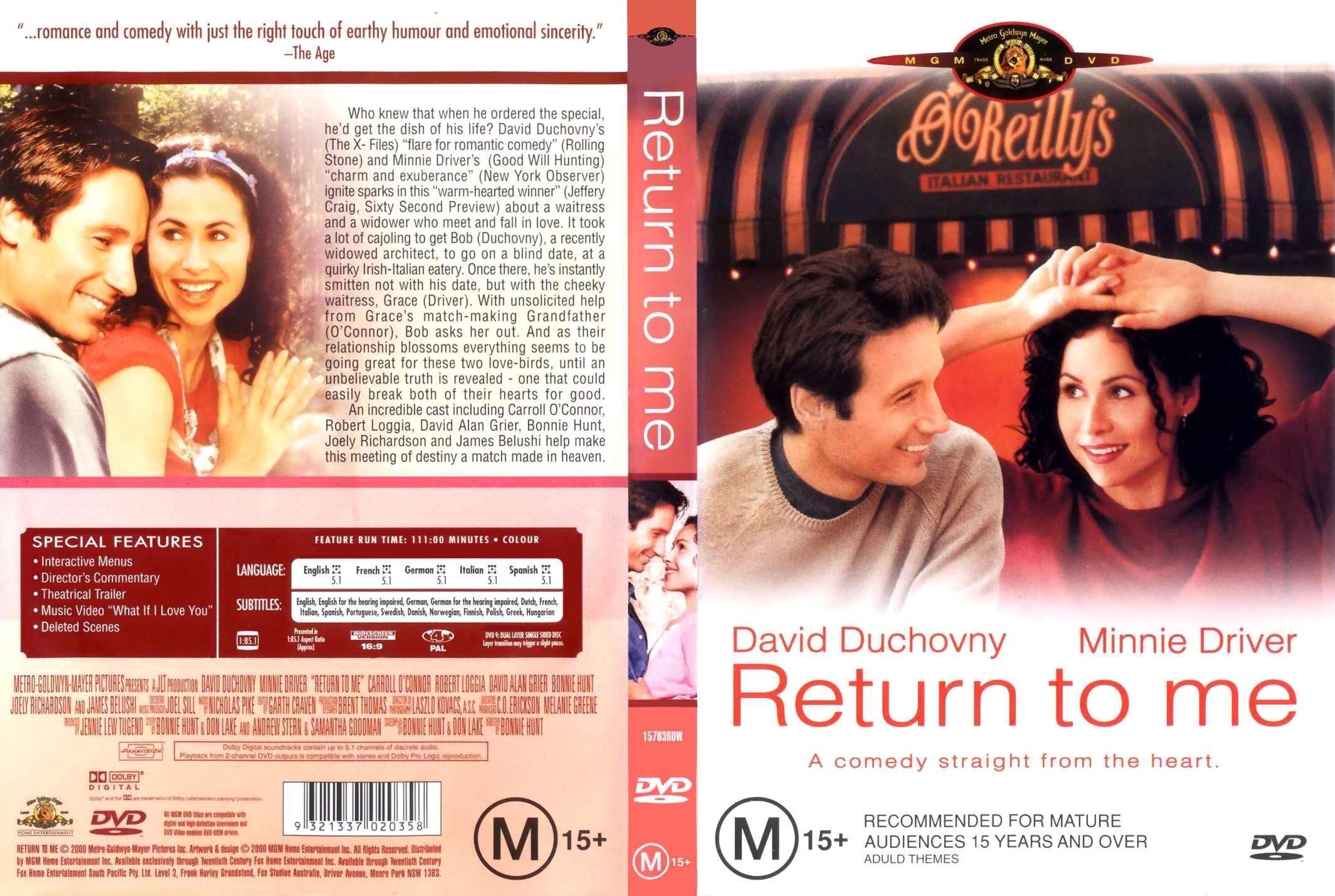 Return To Me 2000 | DVD Covers | Cover Century | Over 1.000.000 Album ...