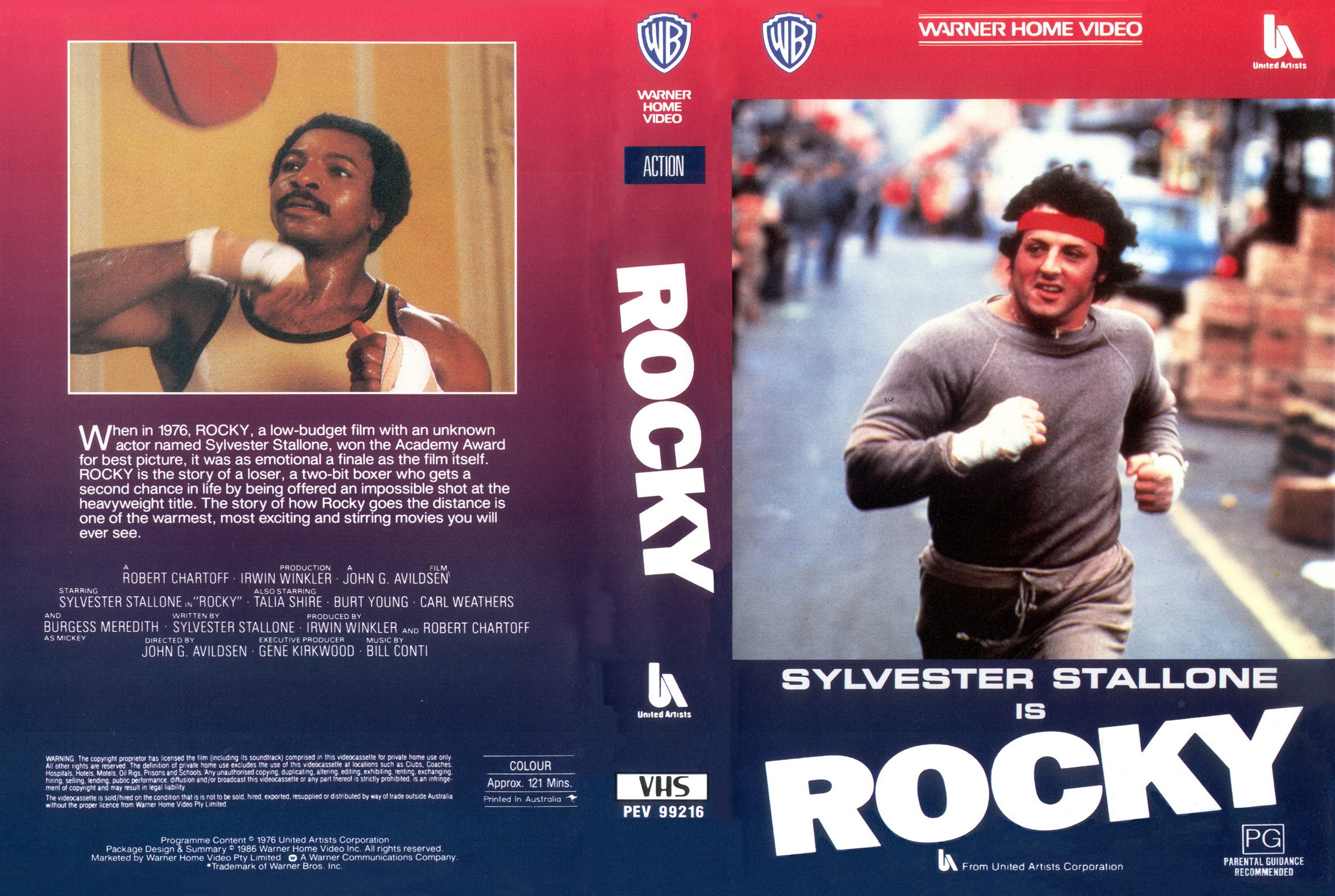 Rocky I 1976 WS R1 Original V H S | DVD Covers | Cover Century | Over 1 ...