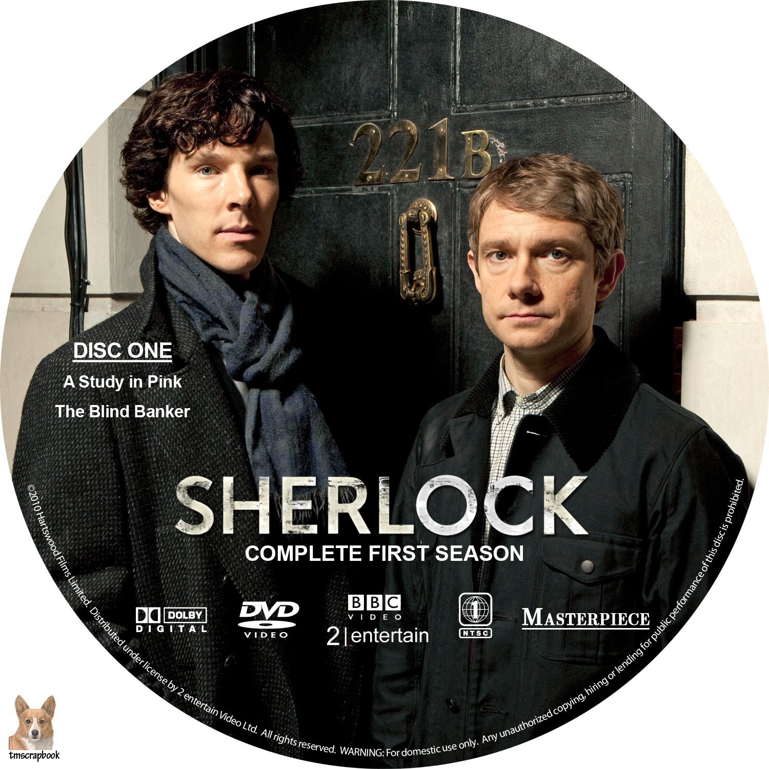 Sherlock Season 1 2010 R1 Cover labels 1 | DVD Covers | Cover Century ...