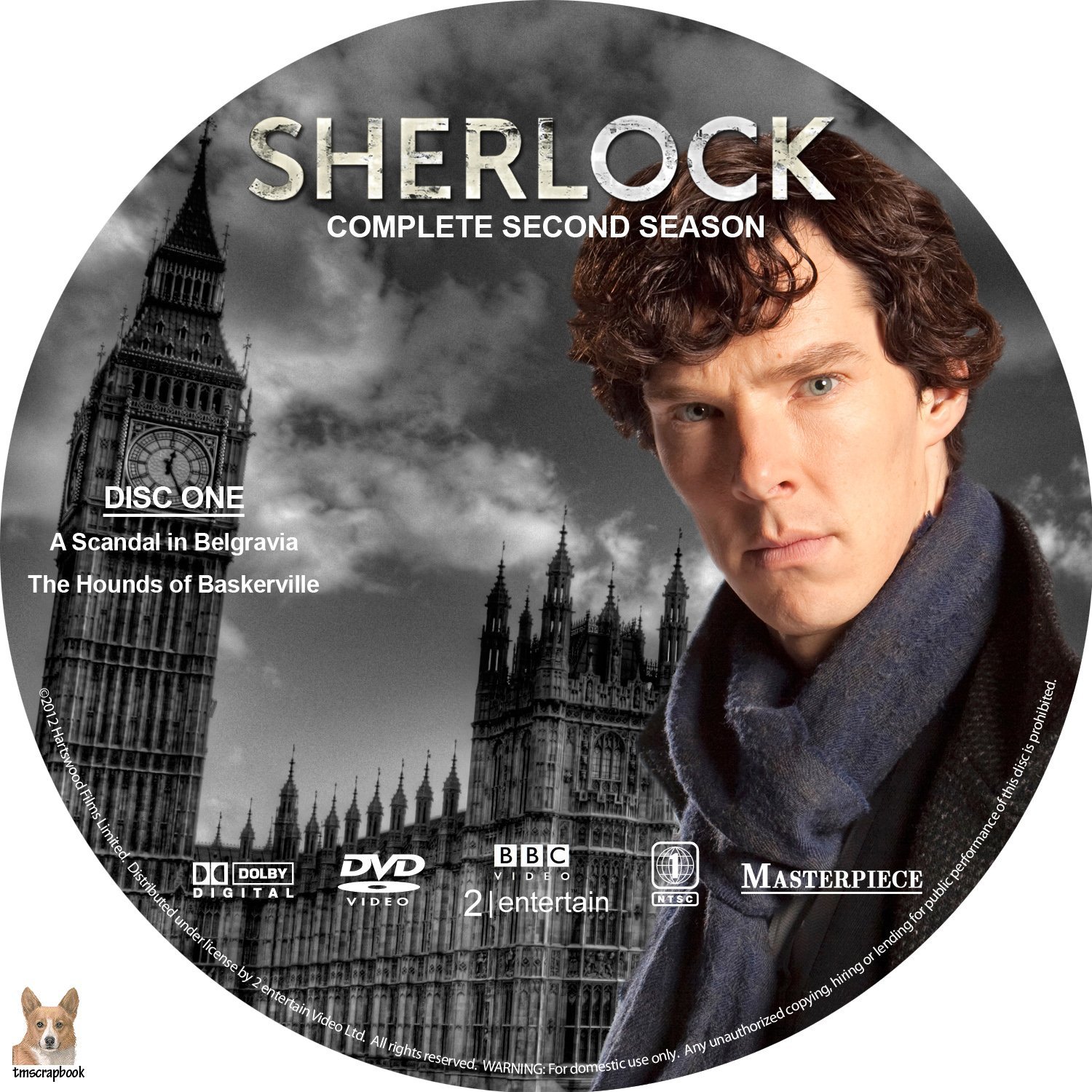 Sherlock Season 2 2011 R1 Cover labels 1 | DVD Covers | Cover Century ...