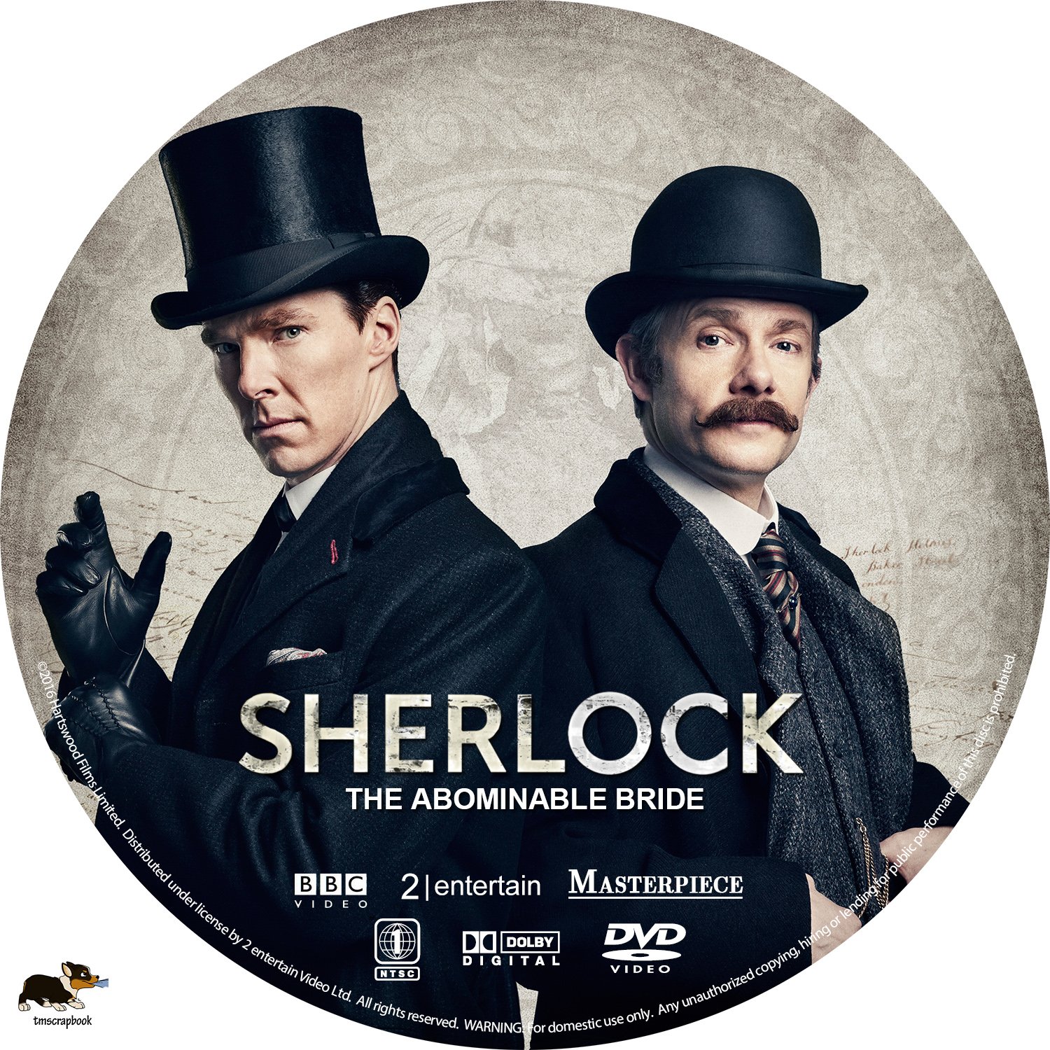 Sherlock The Abominable Bride 2016 R1 Cover labels 1 | DVD Covers ...