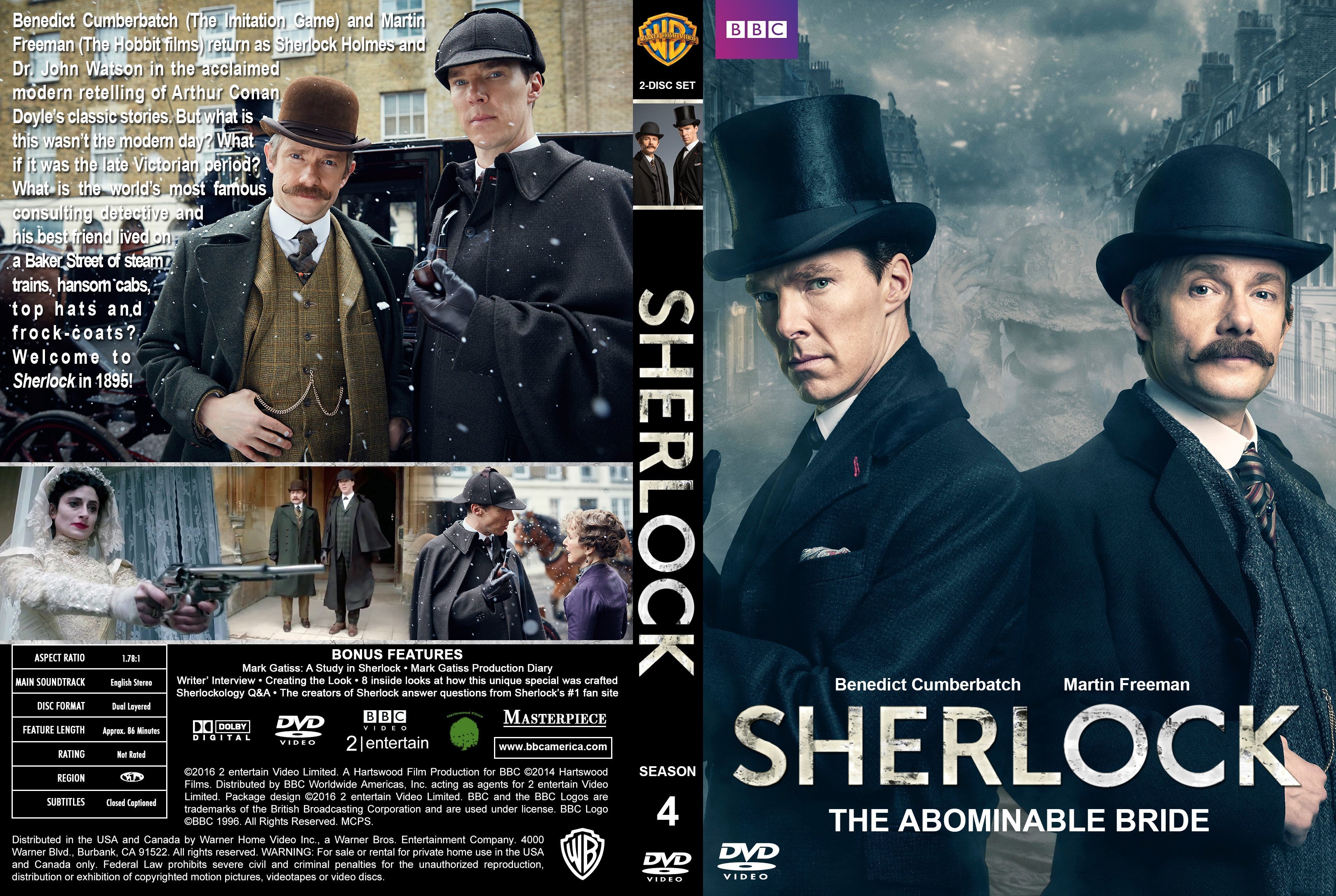 Sherlock The Abominable Bride 2016 R1 Cover labels 2 | DVD Covers ...