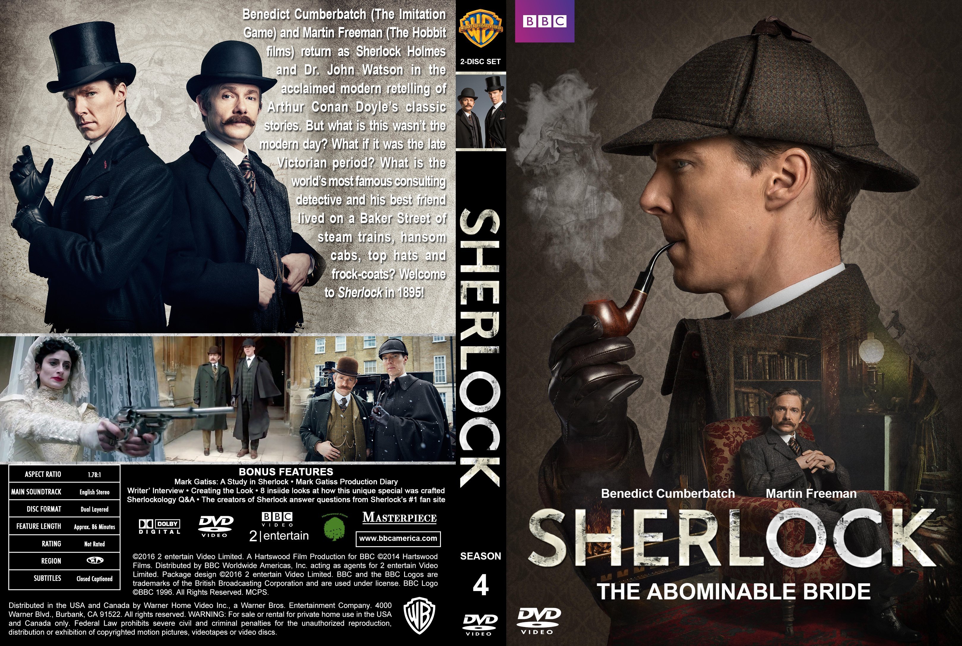 Sherlock The Abominable Bride 2016 R1 Cover labels 3 | DVD Covers ...