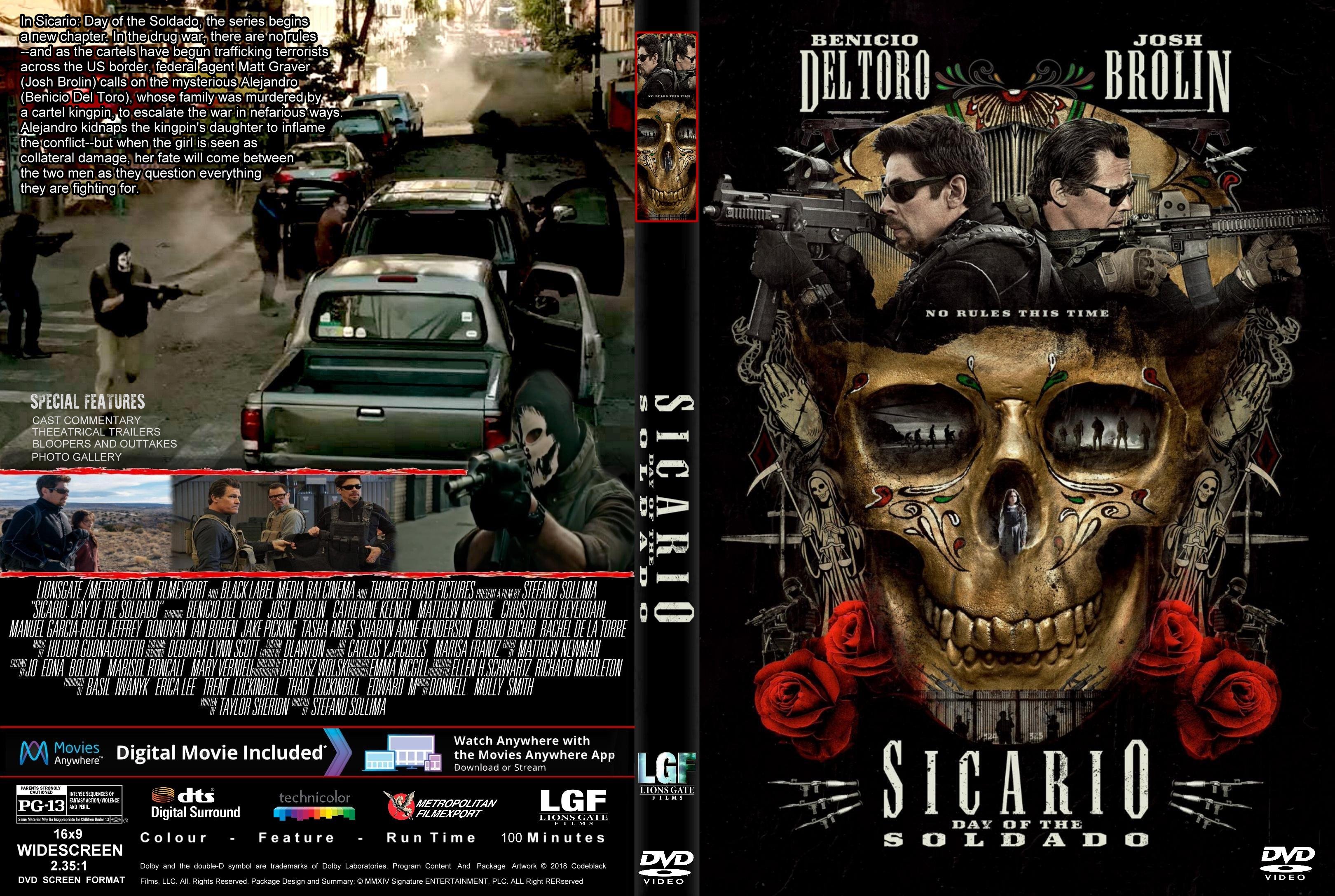 Sicario Day Of The Soldado 2018 R1 Label | DVD Covers | Cover Century ...