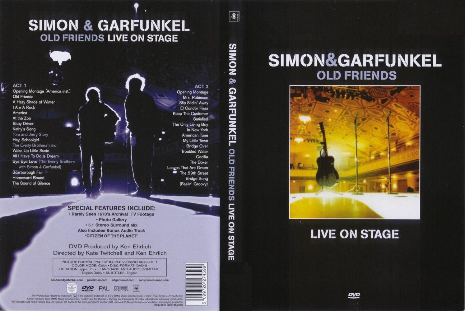 Simon and Garfunkel Old Friends Live On Stage DVD NL | DVD Covers | Cover Century | Over 1.000. ...