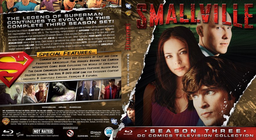 Smallville Season 3 Custom Bluray f | DVD Covers | Cover Century | Over ...