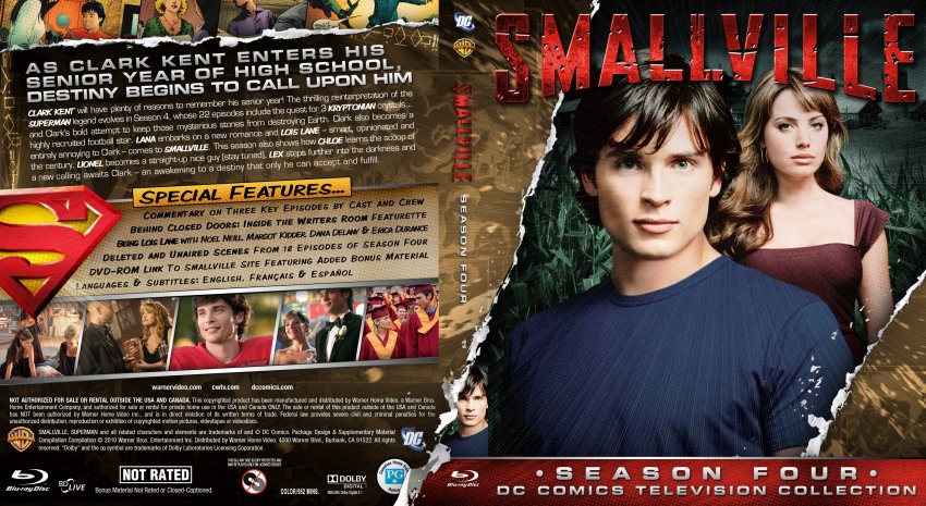 Smallville Season 4 Custom Bluray f 001 | DVD Covers | Cover Century ...