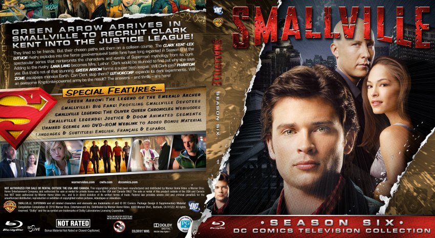 Smallville Season 6 Custom Bluray 001 | DVD Covers | Cover Century ...
