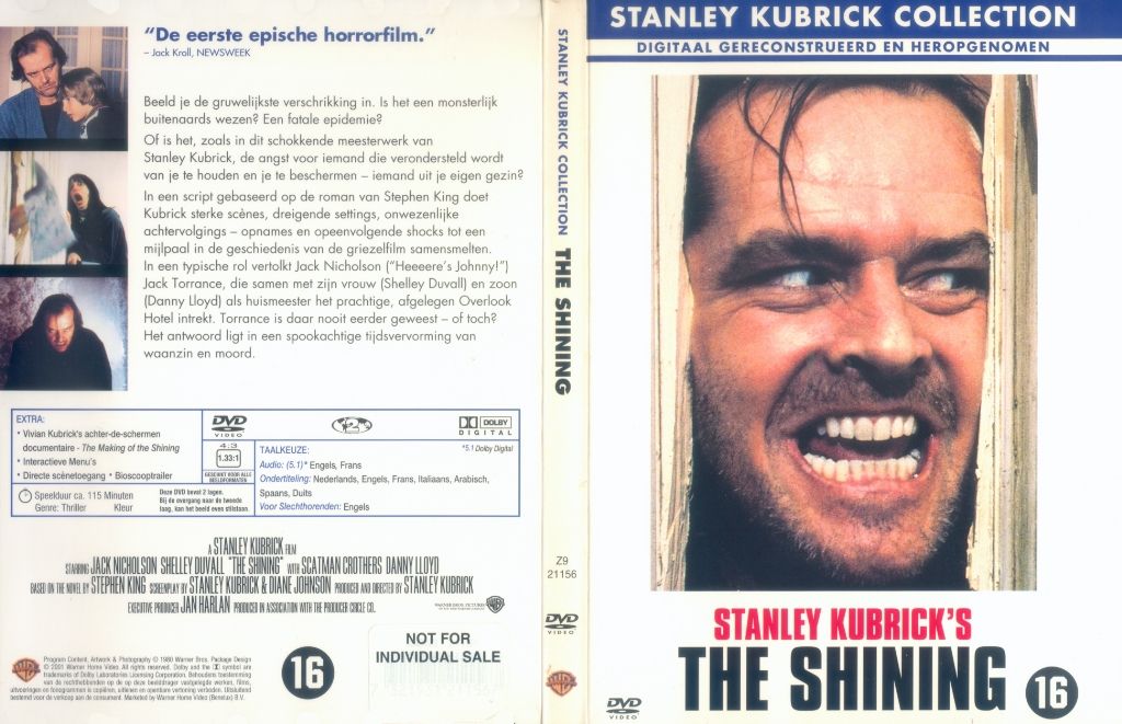 Stanley Kubrick Collection The Shining DVD NL | DVD Covers | Cover Century | Over 1.000.000 ...