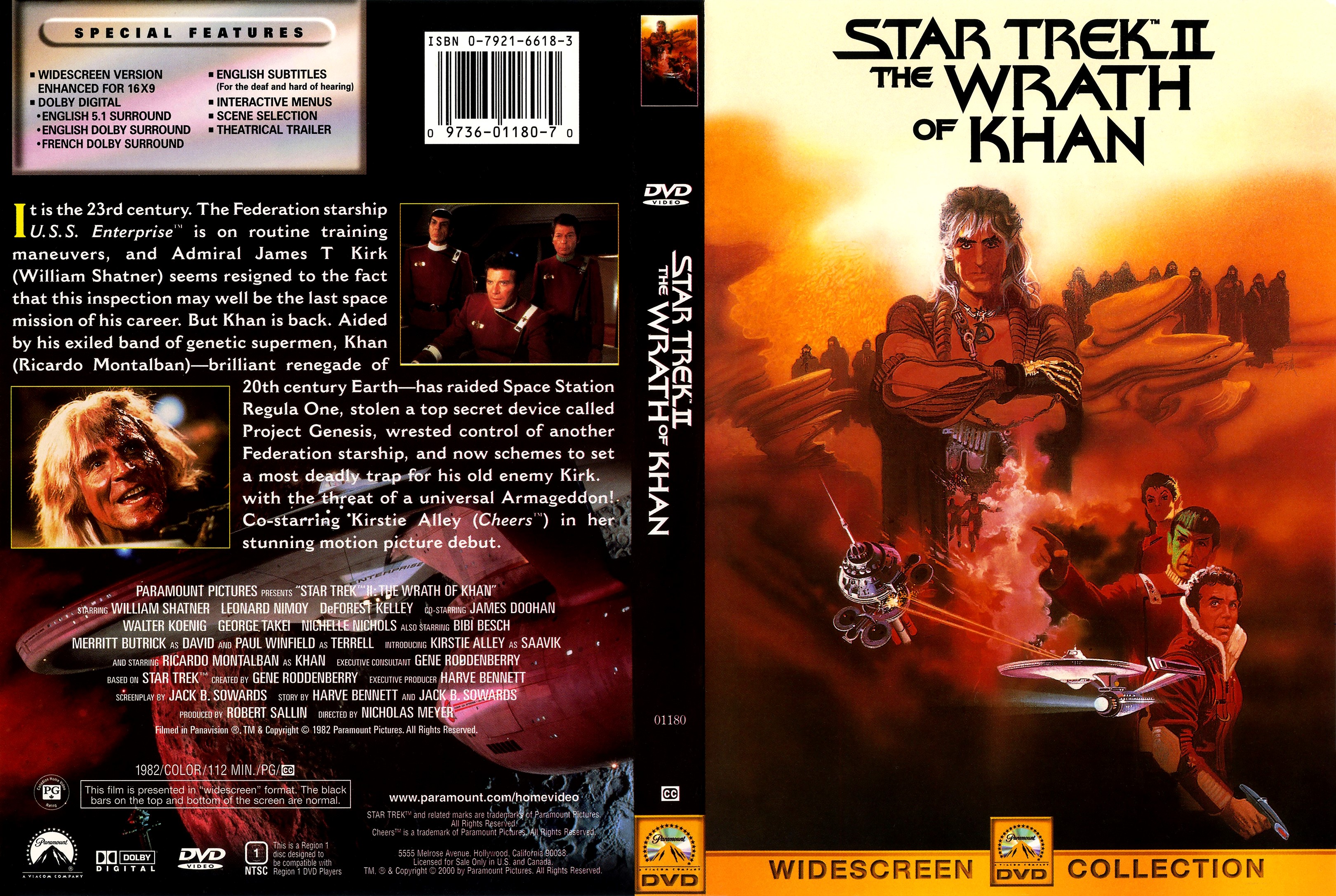 Star Trek II The Wrath Of Khan 1982 | DVD Covers | Cover Century | Over ...