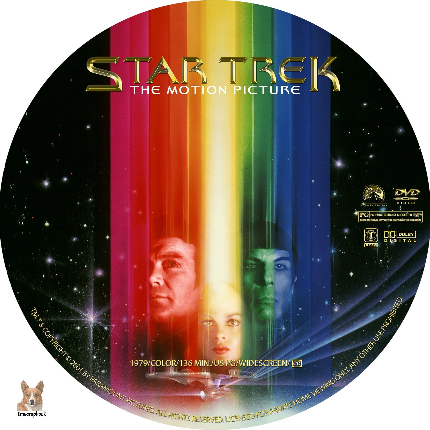 Star Trek The Motion Picture 1979 R1 Labels 1 | DVD Covers | Cover ...