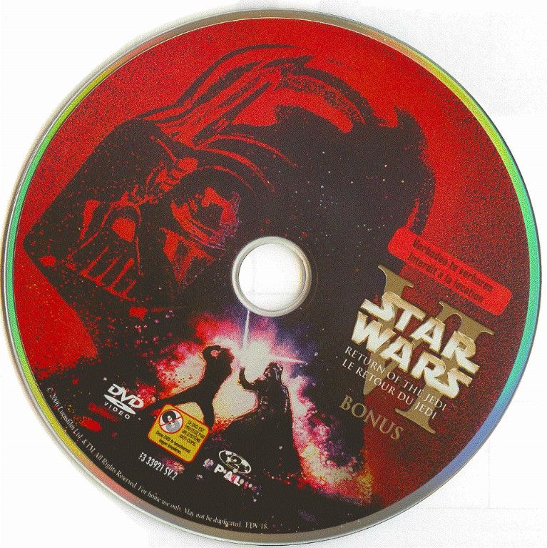 Star Wars 6 Return To The Jedi DVD CD | DVD Covers | Cover Century ...